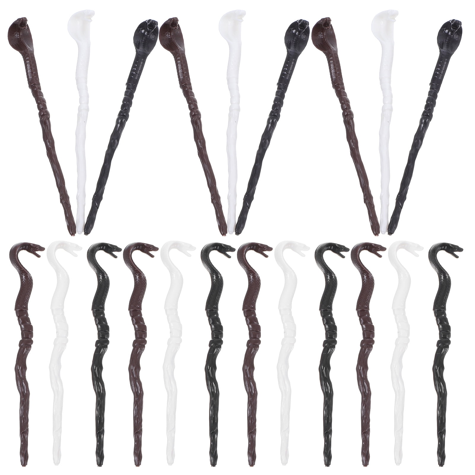 TABLZONE Kids Wand Snake Head Shape Plastic 48 Pcs - Walmart.com