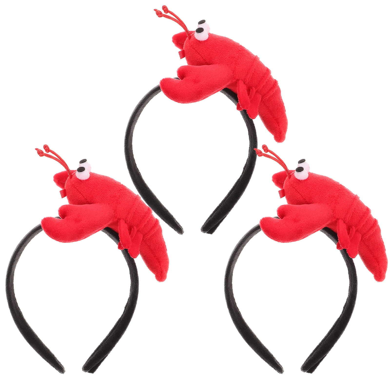 TABLZONE Crawfish Headband Animal Hair Accessories Red 3Set 20x18cm ...