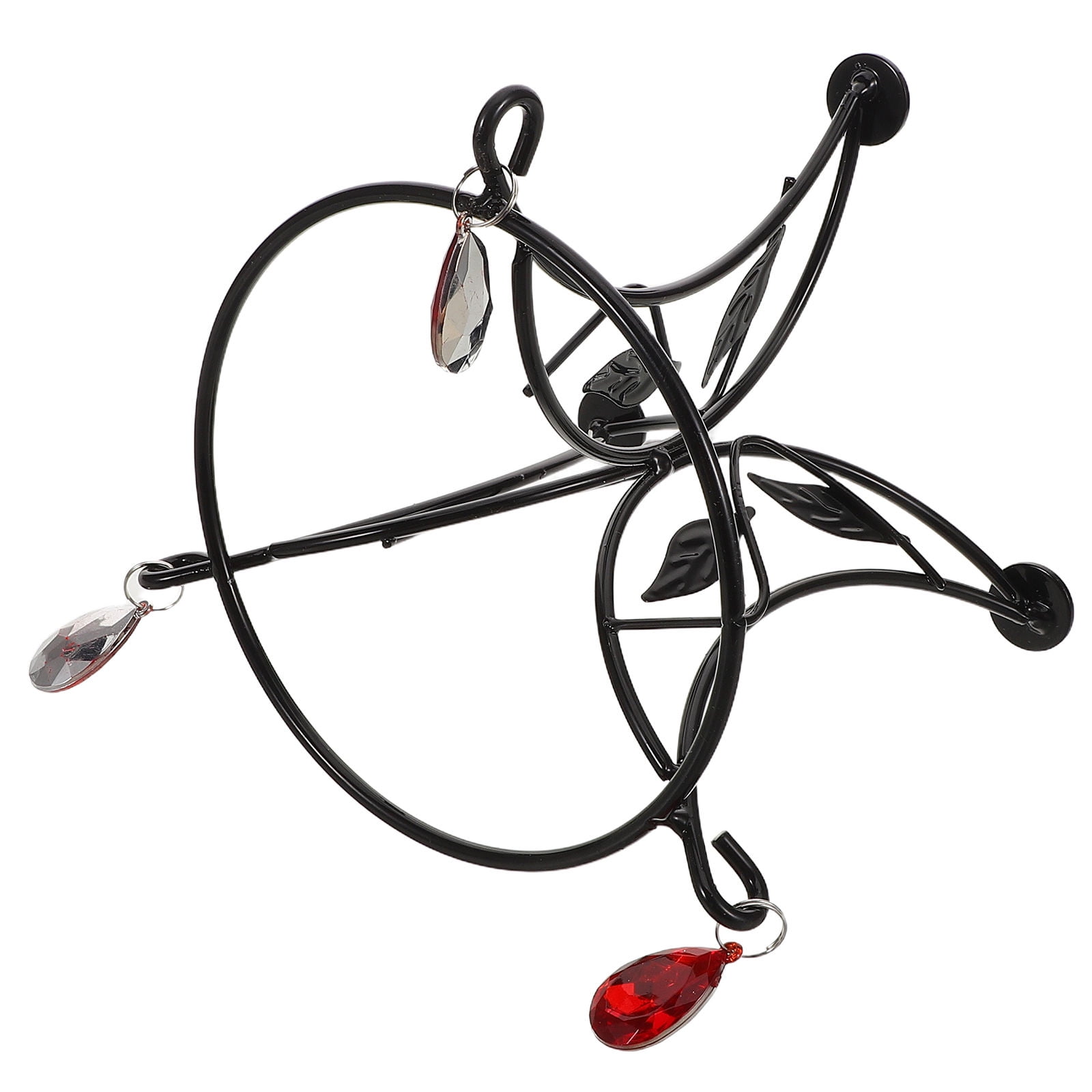 TABLZONE Universal Base Iron Gazing Ball Stand Stylish Home Decor Black ...