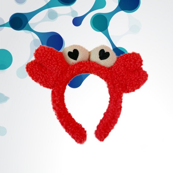TABLZONE Red Crab Plush Headband Hair Hoop Party Accessory Decoration ...