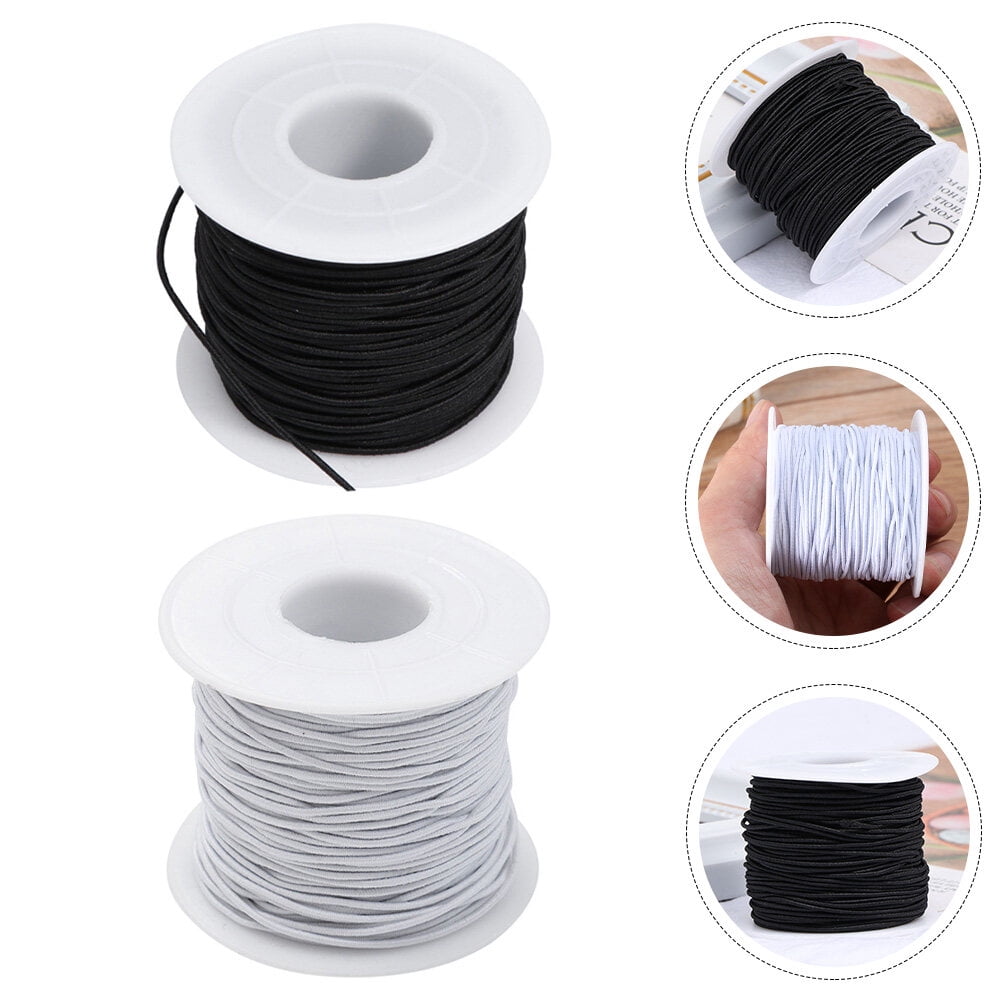 TABLZONE Elastic Cord Bracelet Assorted Colors, 2 Rolls for Jewelry ...