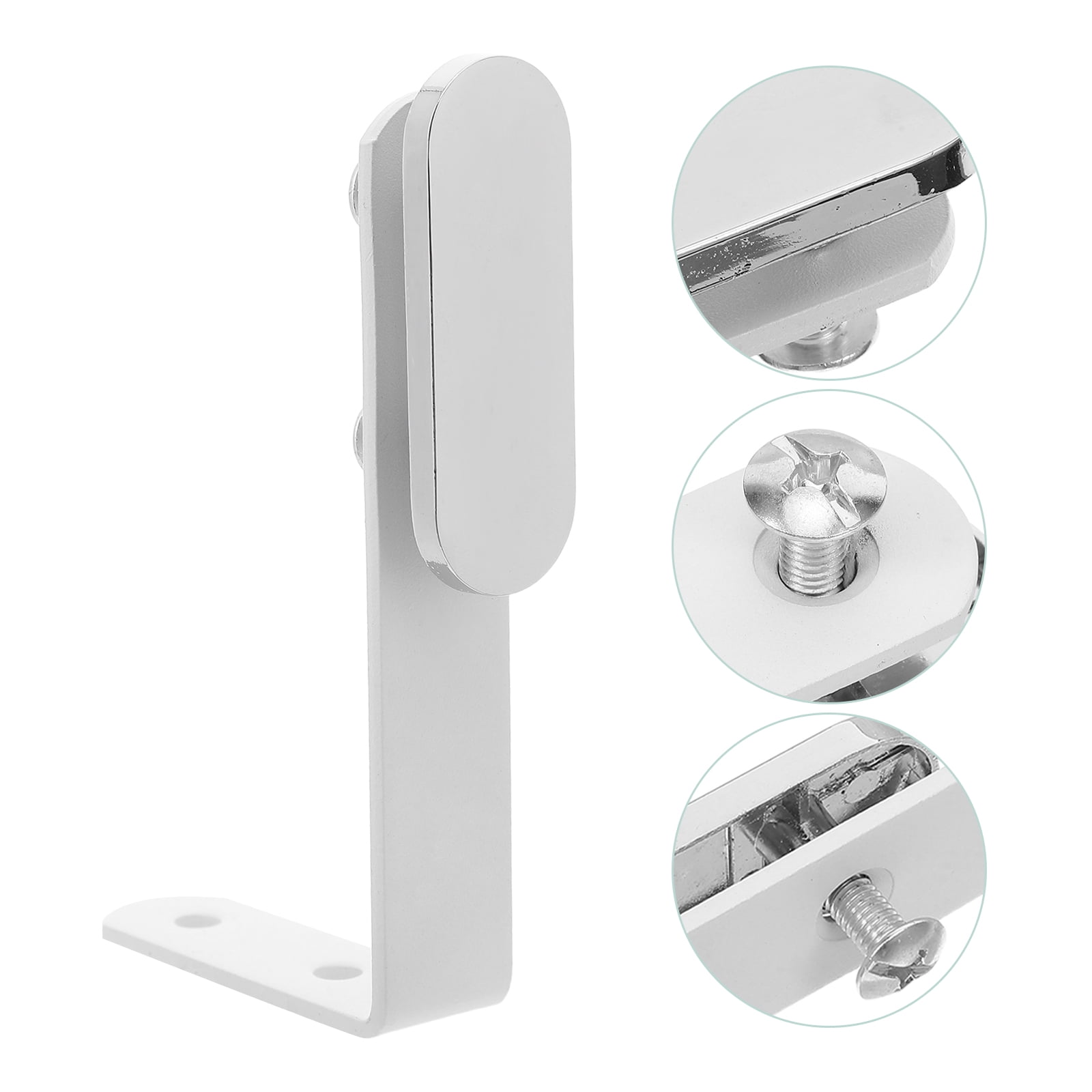 TABLZONE Desktop Privacy Clips White L Shaped Screen Divider Brackets ...