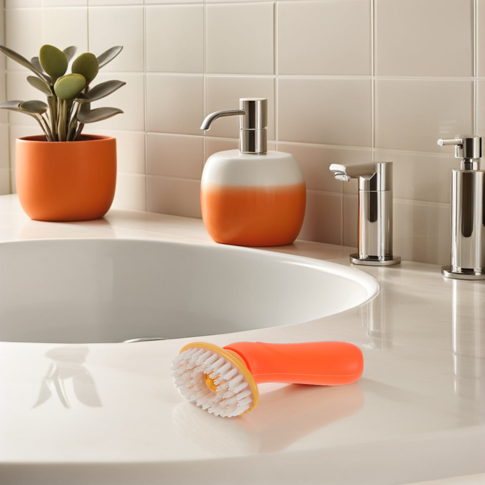 TABLZONE Dog Bath Brush Comfortable Handle for Pet Grooming Shiny ...