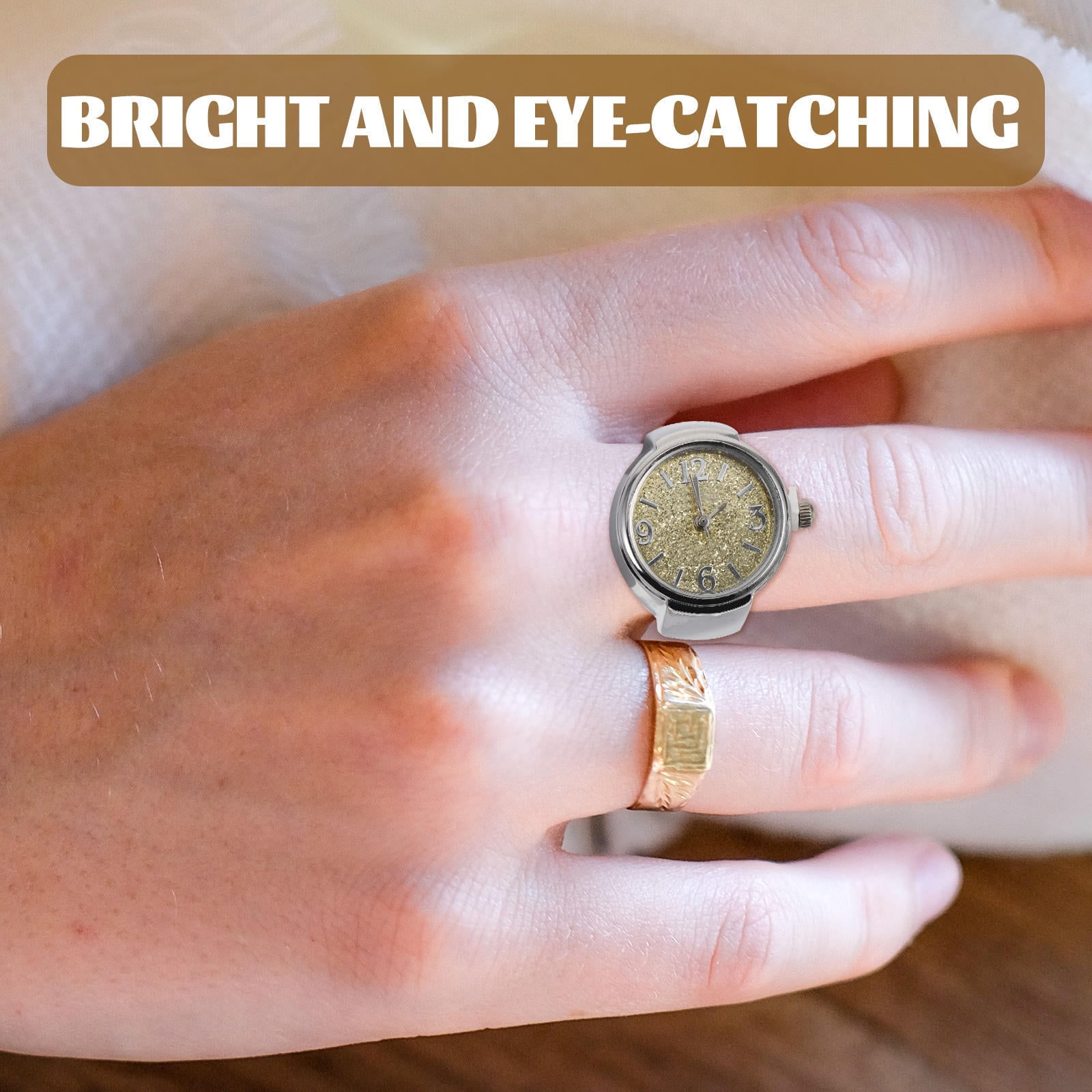 TABLZONE Alloy Ring Watch with Assorted Colors for Casual and Party ...