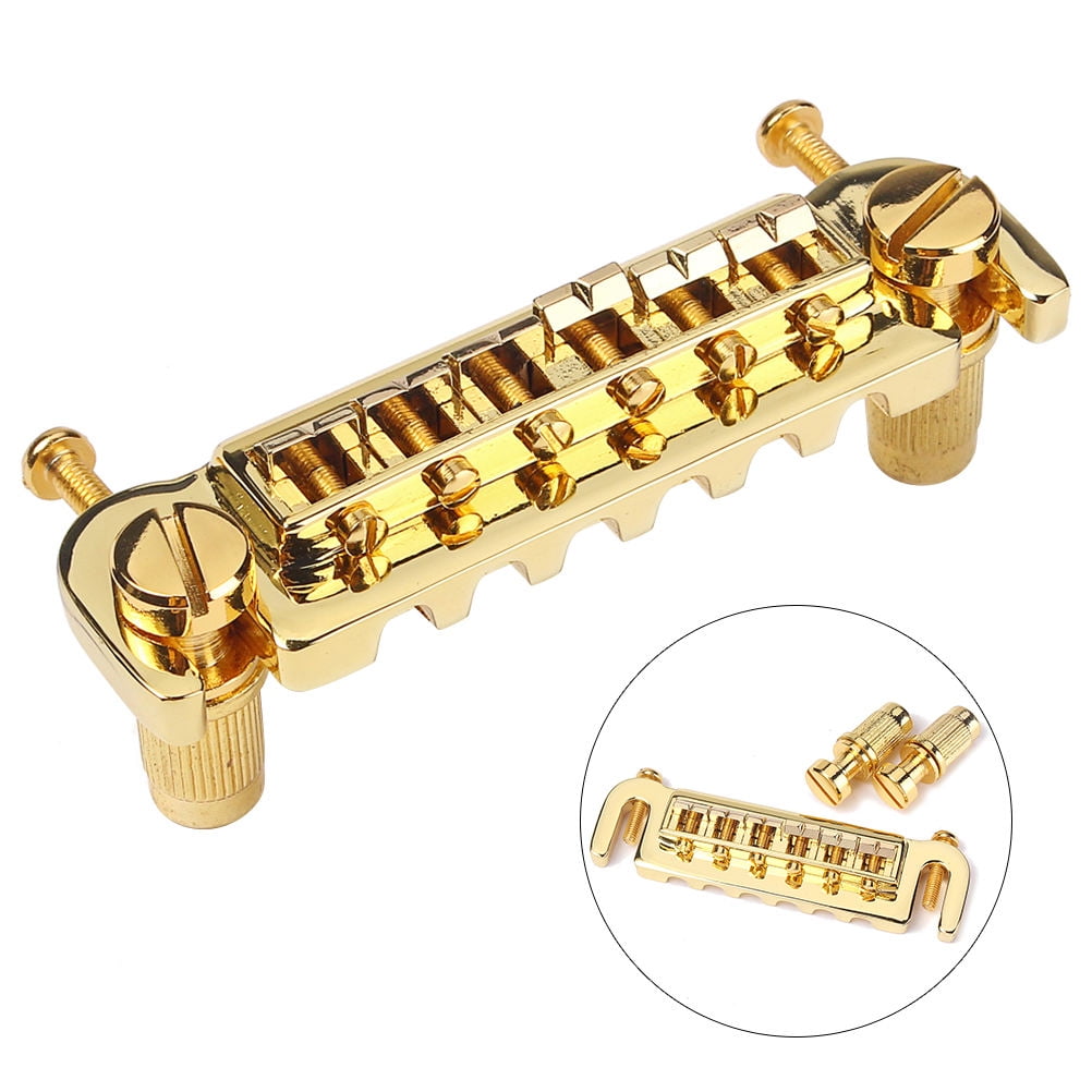 TABLZONE Electric Guitar Roller Saddle Replacement Tailpiece with ...