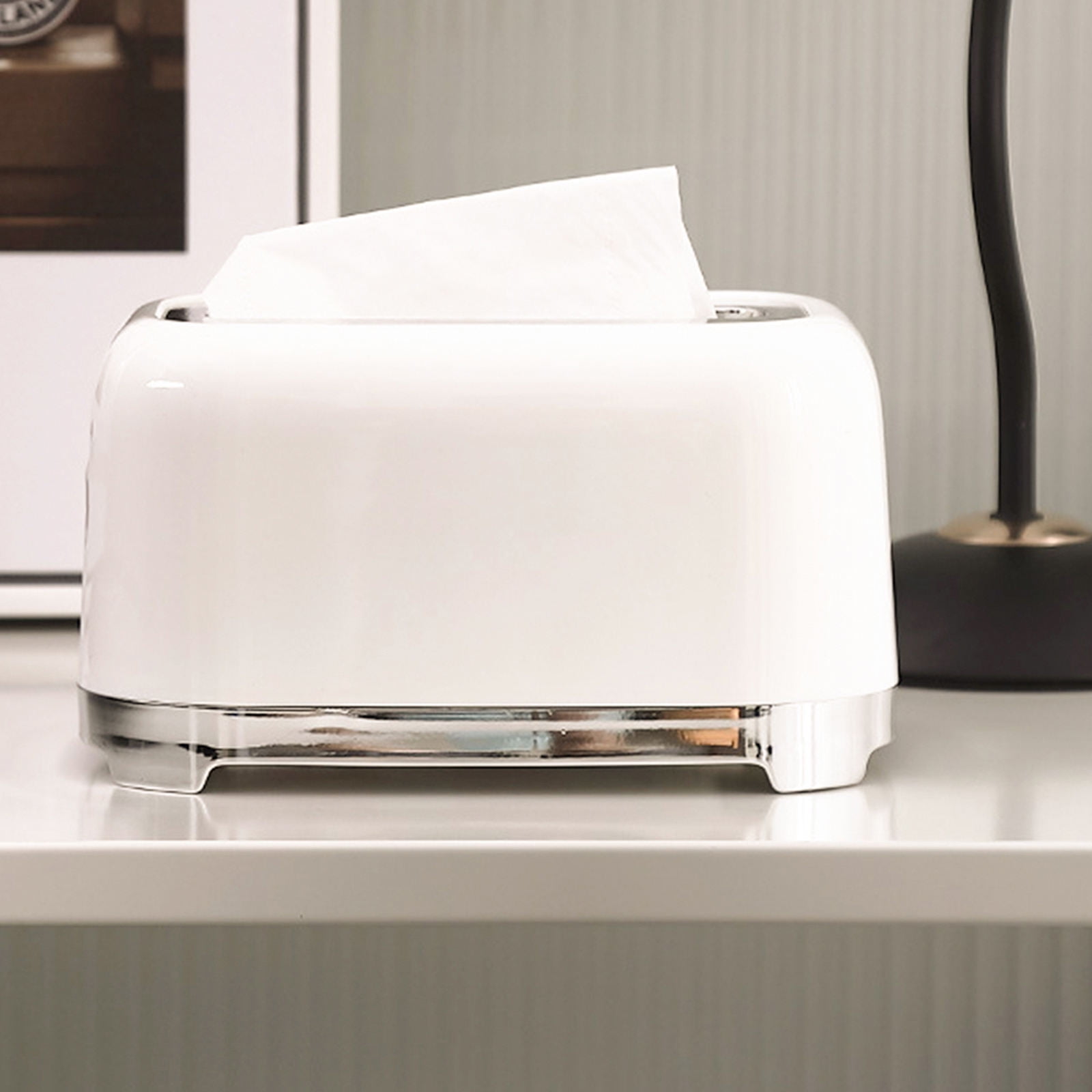 TABLZONE Decorative Tissue Box Holder, Lightweight Storage Container ...