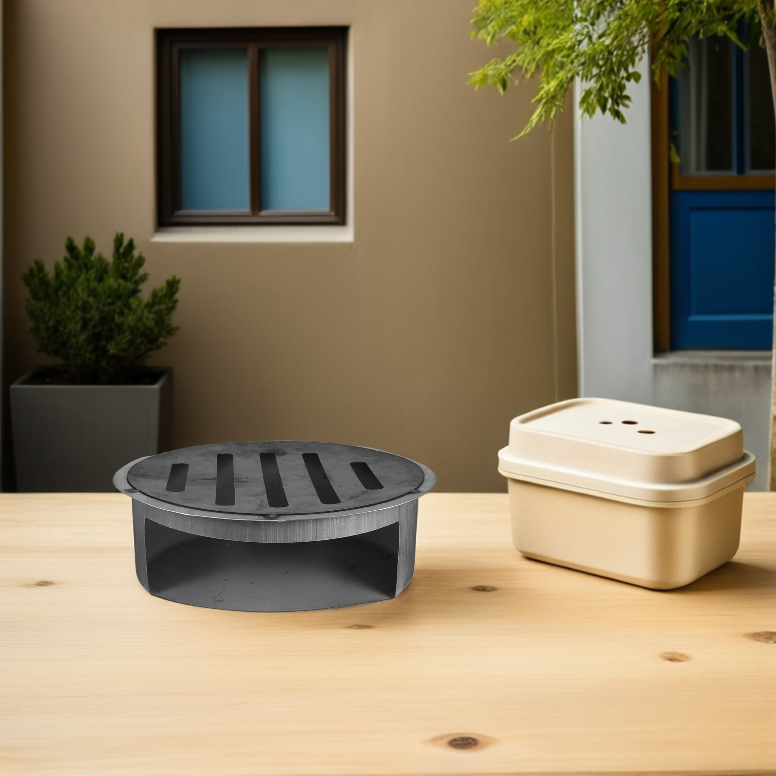 TABLZONE Fireplace Ash Compartment Metal Silver 1 Set - Walmart.com