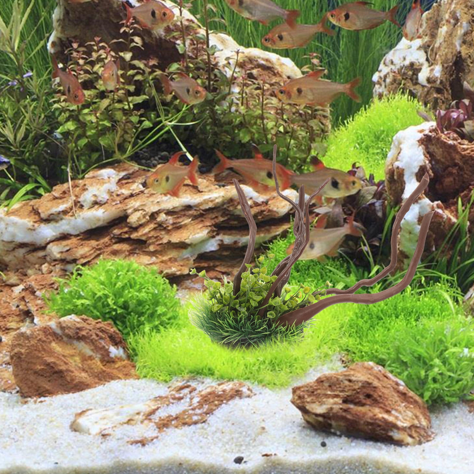 TABLZONE Fish Tank Ornament Aquarium Plant Resin Tree Root 1Pcs ...