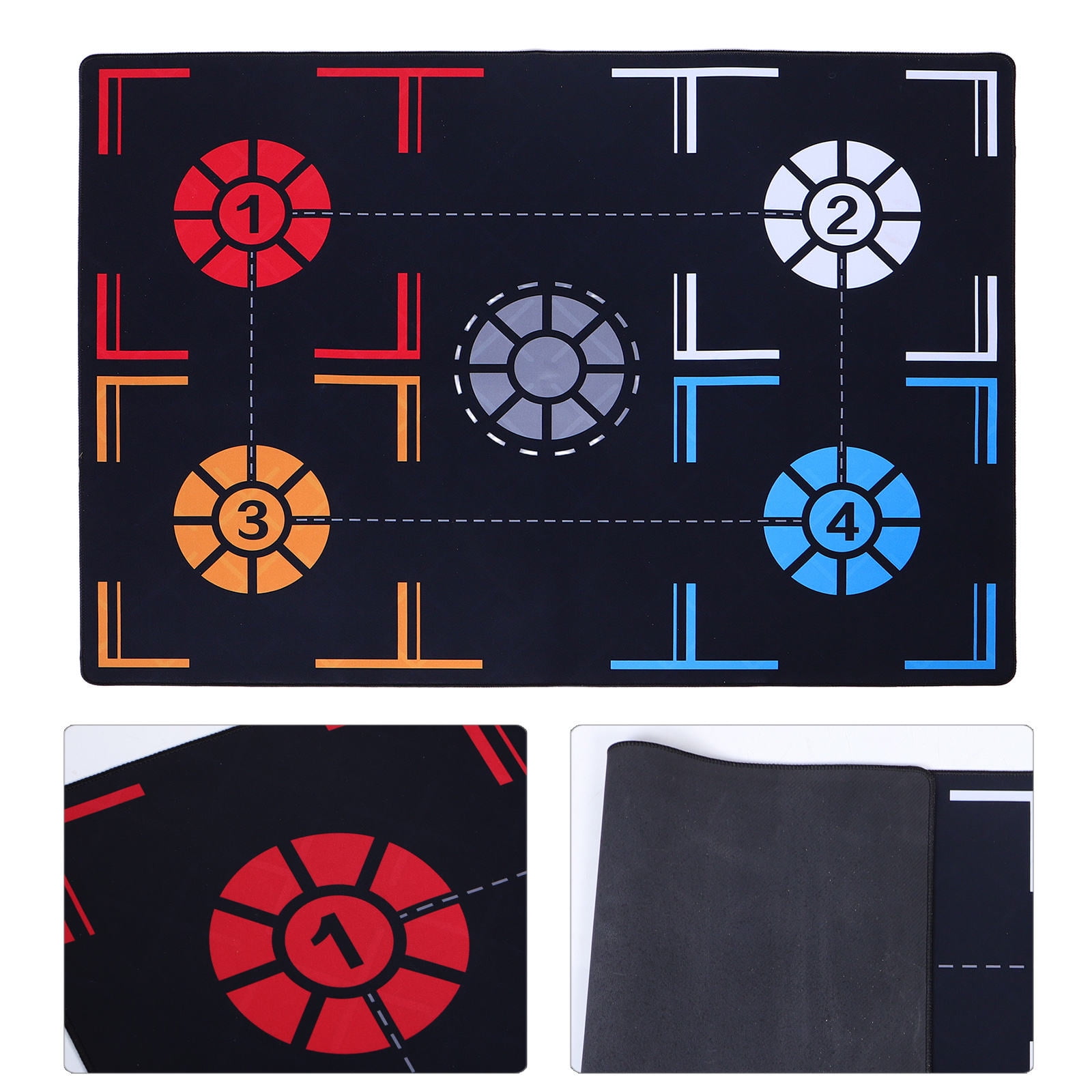 TABLZONE Multi Color Rubber Basketball Footstep Agility Mat for Home ...
