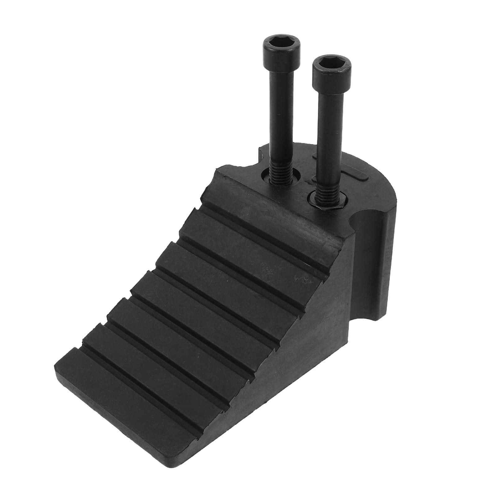 TABLZONE Garage Parking Wheel Stops Black Rubber Tire Blocks with ...
