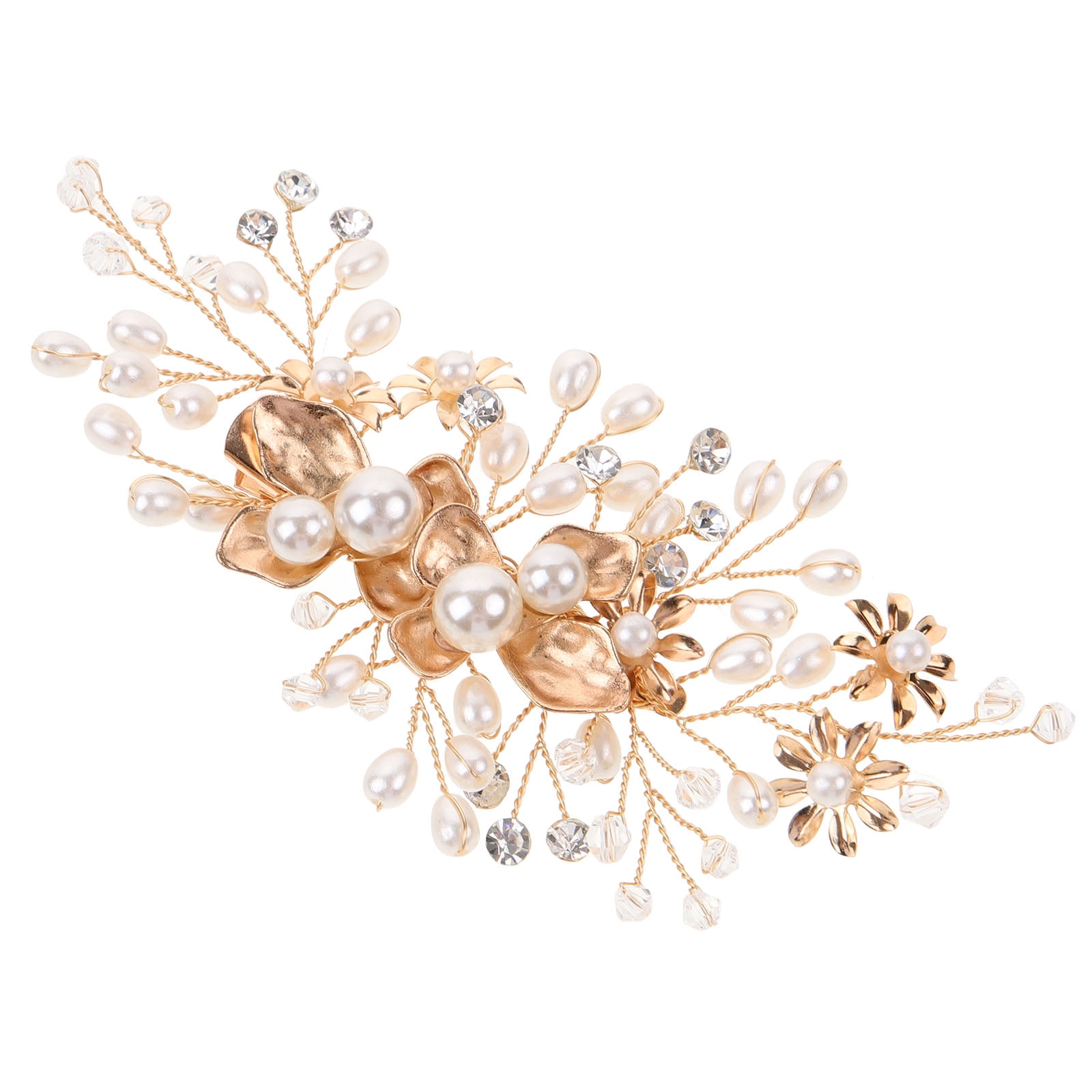 TABLZONE Golden Hair Pin Bridal Hair Accessory for Wedding and Special ...