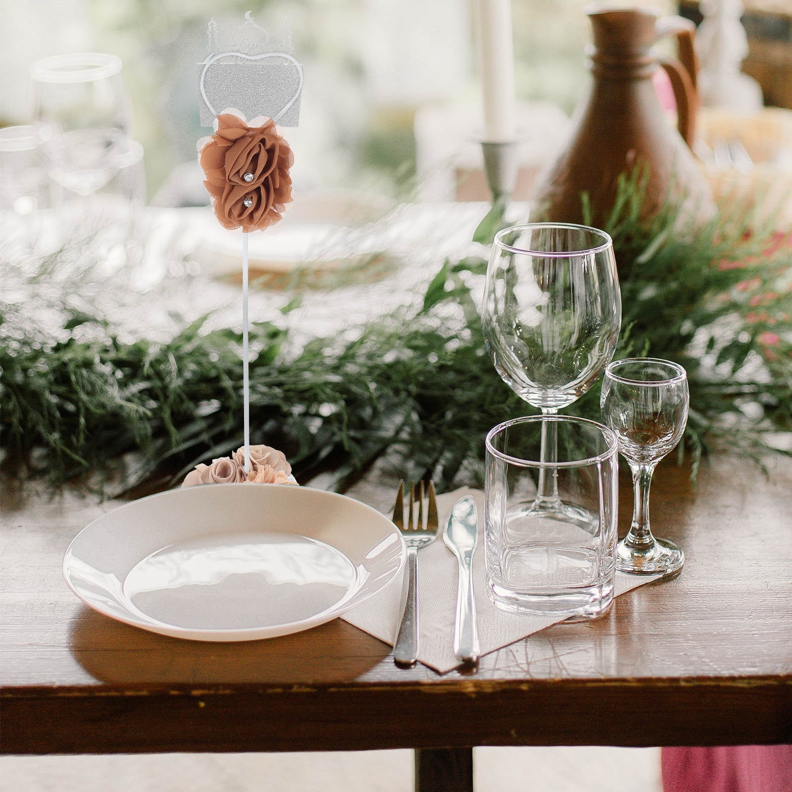 TABLZONE Golden Stainless Steel Wedding Memo Clamps Practical Photo Holders for Party ...