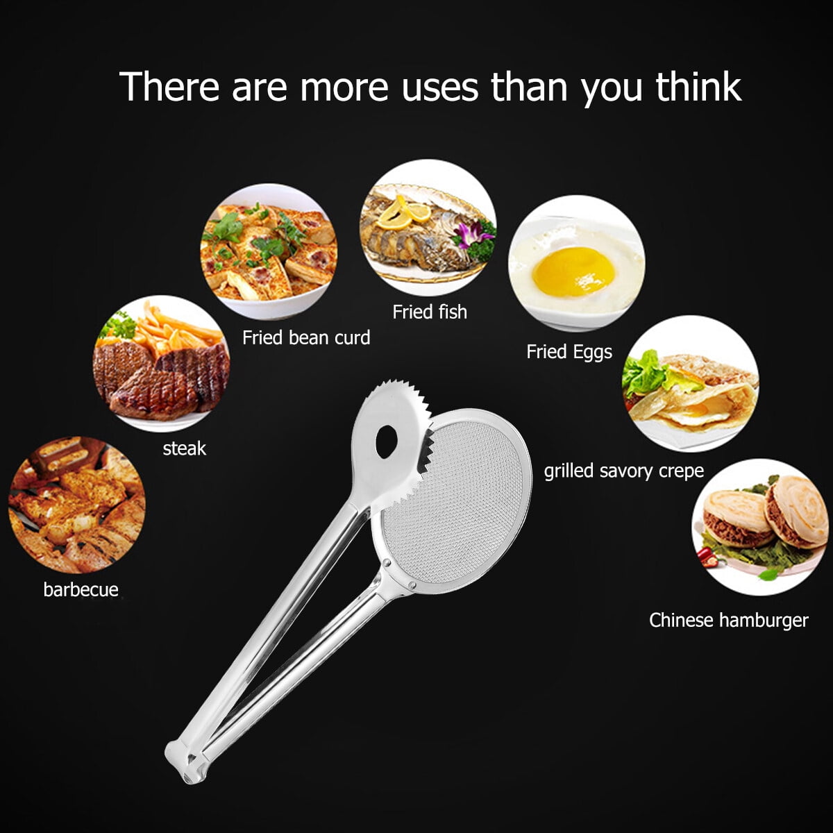 TABLZONE Good Grip Chicken Wing Clip Lightweight Stainless Steel Tongs ...
