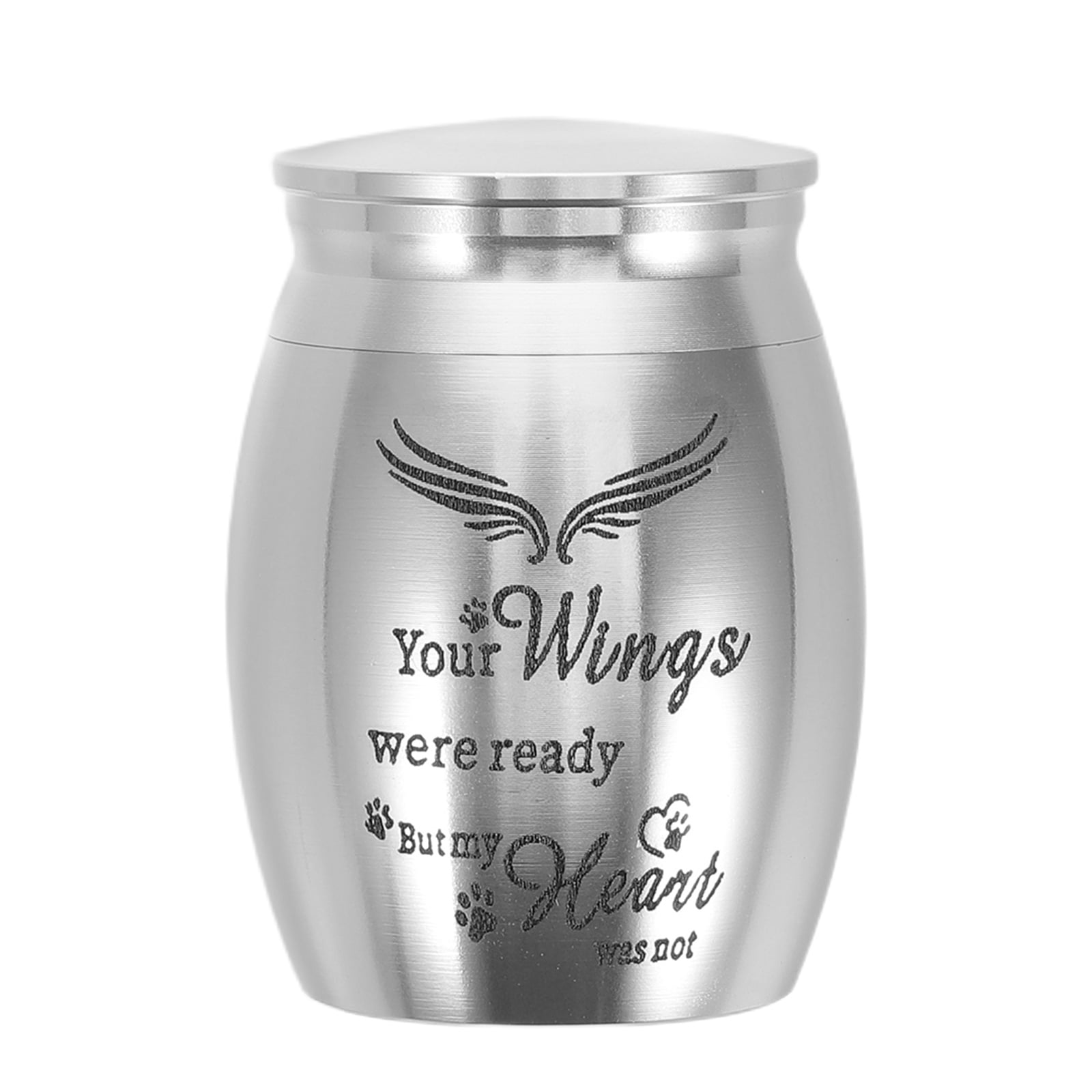 TABLZONE Guardian Wings Stainless Steel Pet Memorial Urn Portable ...
