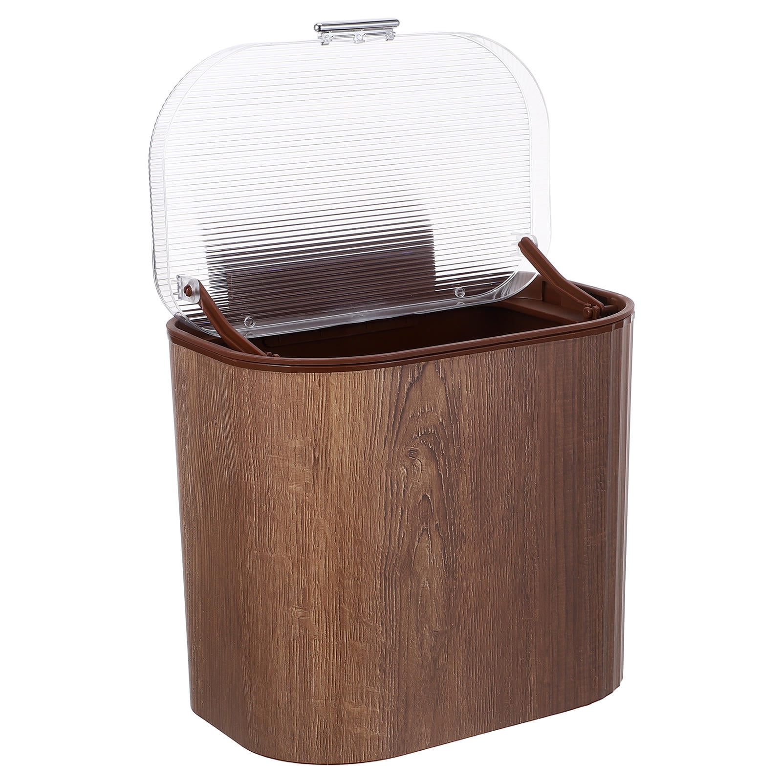 TABLZONE Hanging Kitchen Trash Can Light Brown Slim Compact Design for ...