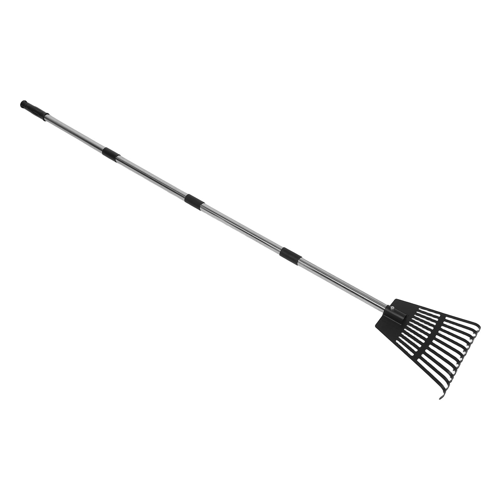 TABLZONE Heavy Duty Metal Garden Rake Adjustable Handle for Lawn Care ...