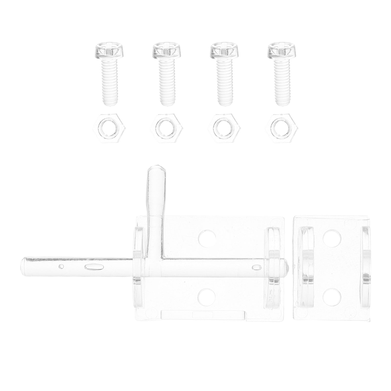 TABLZONE Jewelry Lock Hasp Door Latch Transparent Acrylic Locking ...
