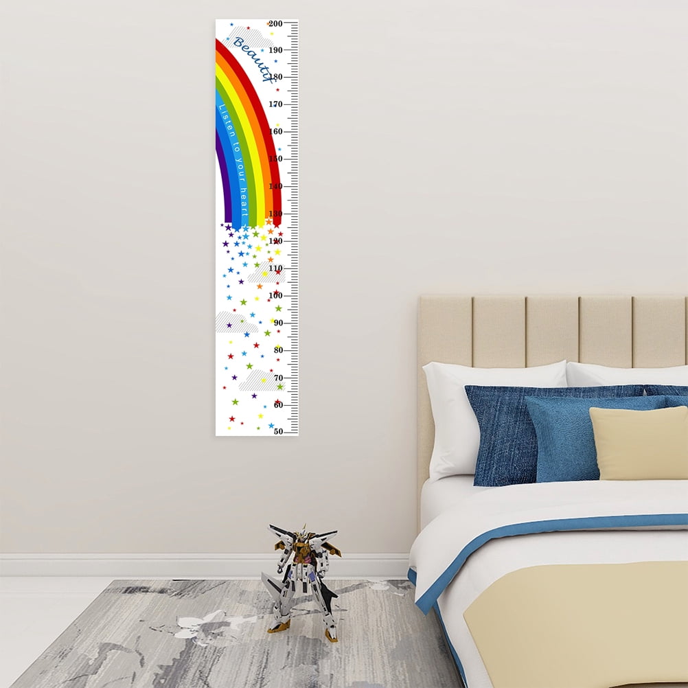 TABLZONE Kids Height Measuring Wall Sticker PVC Art Decal with Cartoon ...