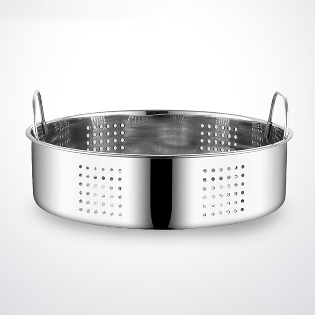 TABLZONE Kitchen Silver Stainless Steel Steamer Basket with Even Vent ...