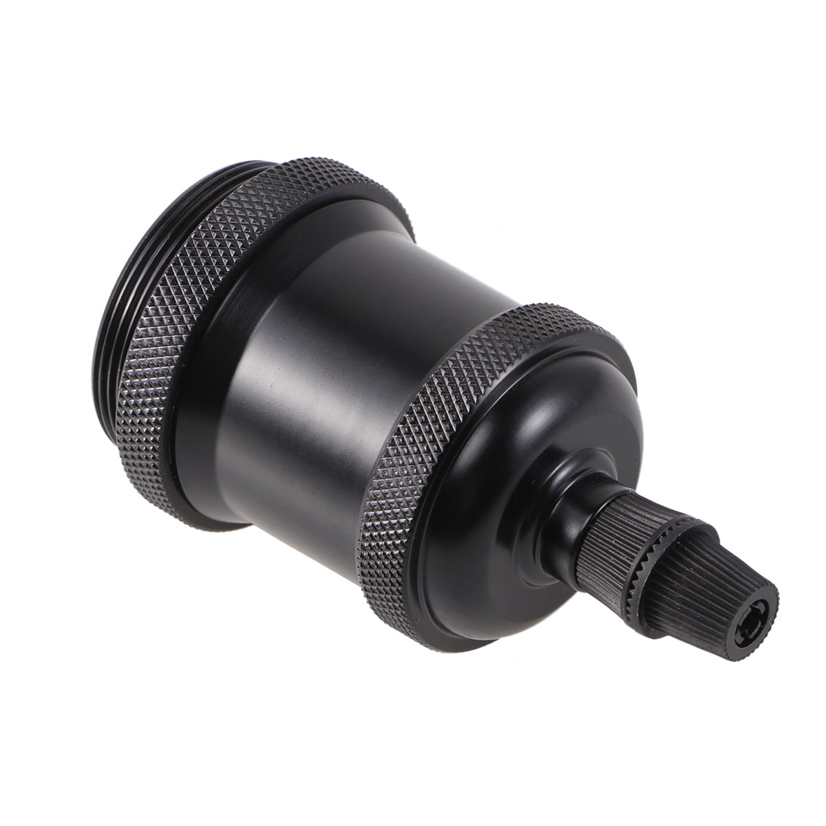 TABLZONE Light Bulb Holder Screw Fitting Lamp Base Aluminum Black E27 ...