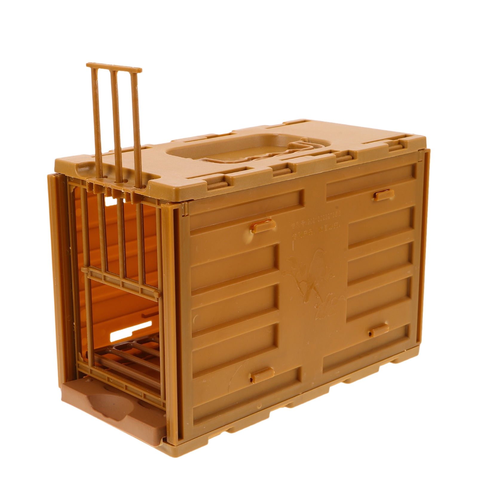 TABLZONE Lightweight Plastic Bird Travel Box with Handle Secure Cage ...