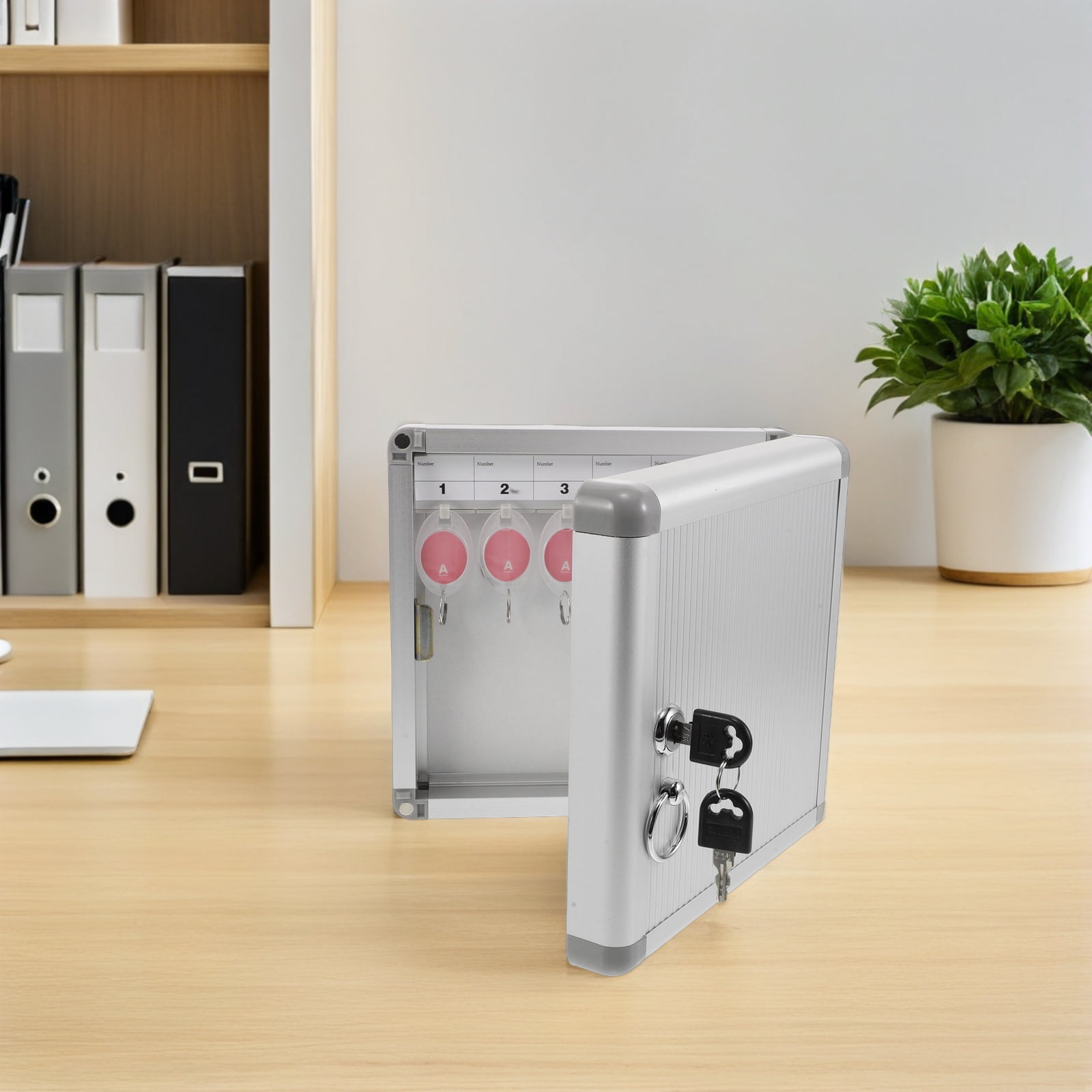 TABLZONE Lock Box For Keys Waterproof Key Storage Box Silver Aluminum ...