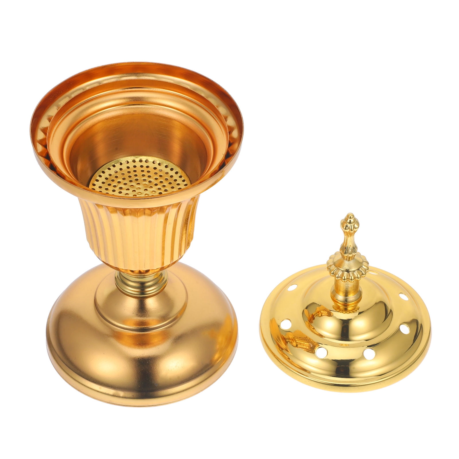 TABLZONE 1Pc Middle Eastern Home Decor Golden Design Insence Burner for ...