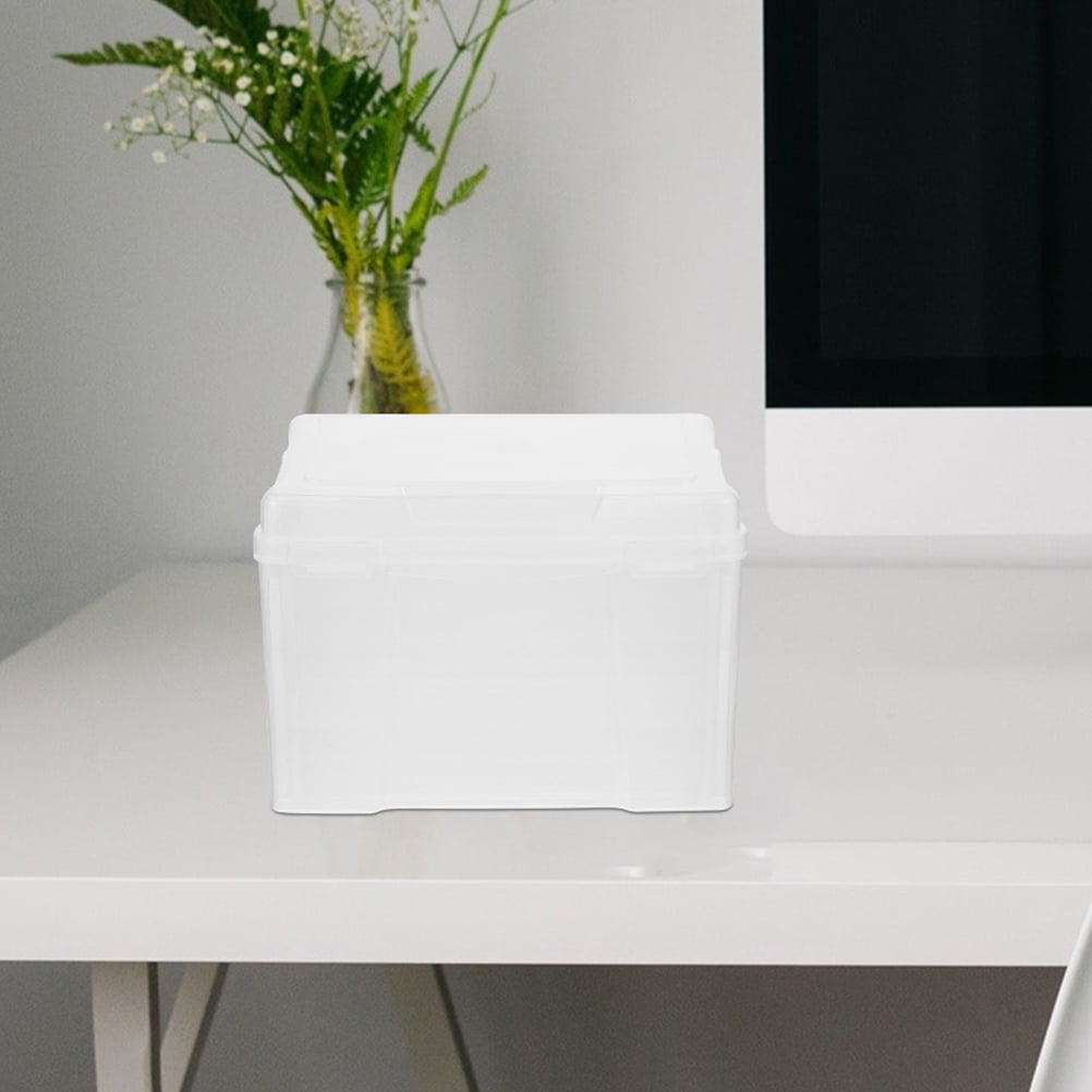 TABLZONE Multi Functional Photo Storage Box with Adjustable Dividers ...
