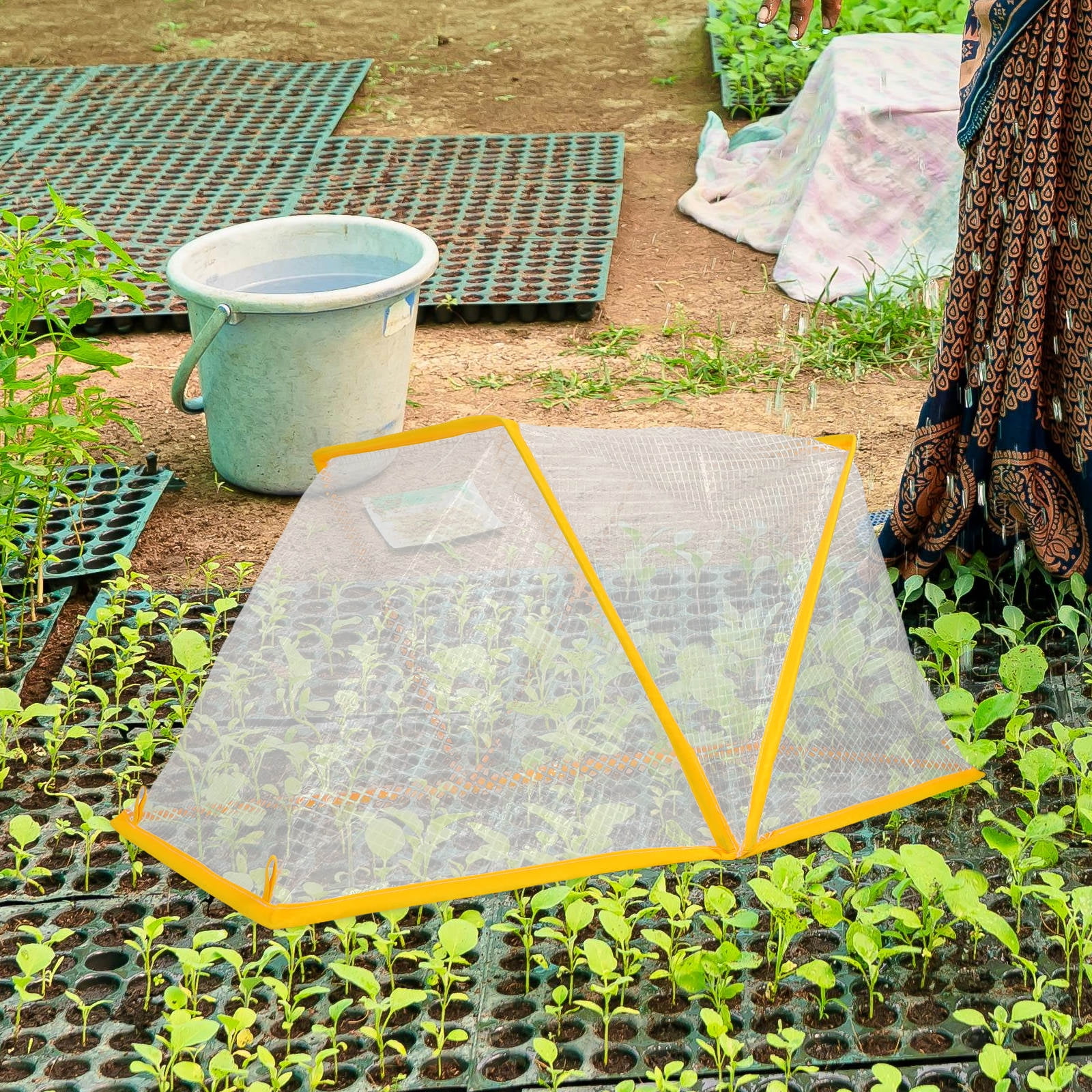 TABLZONE Foldable Greenhouse Cover Plastic Insulation for Plant ...