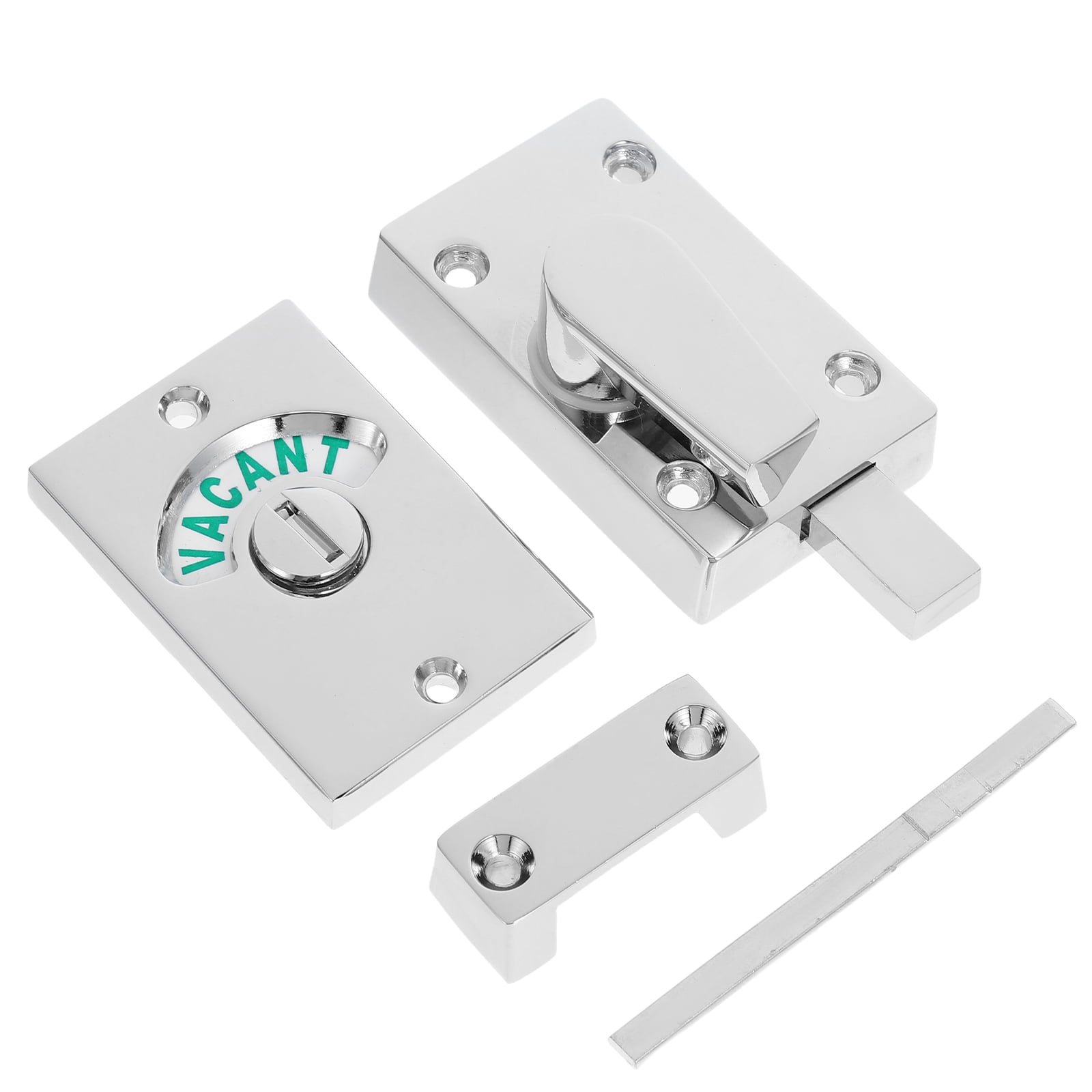 TABLZONE Bathroom Door Lock Silver Zinc Alloy Vacant Engaged Indicator ...