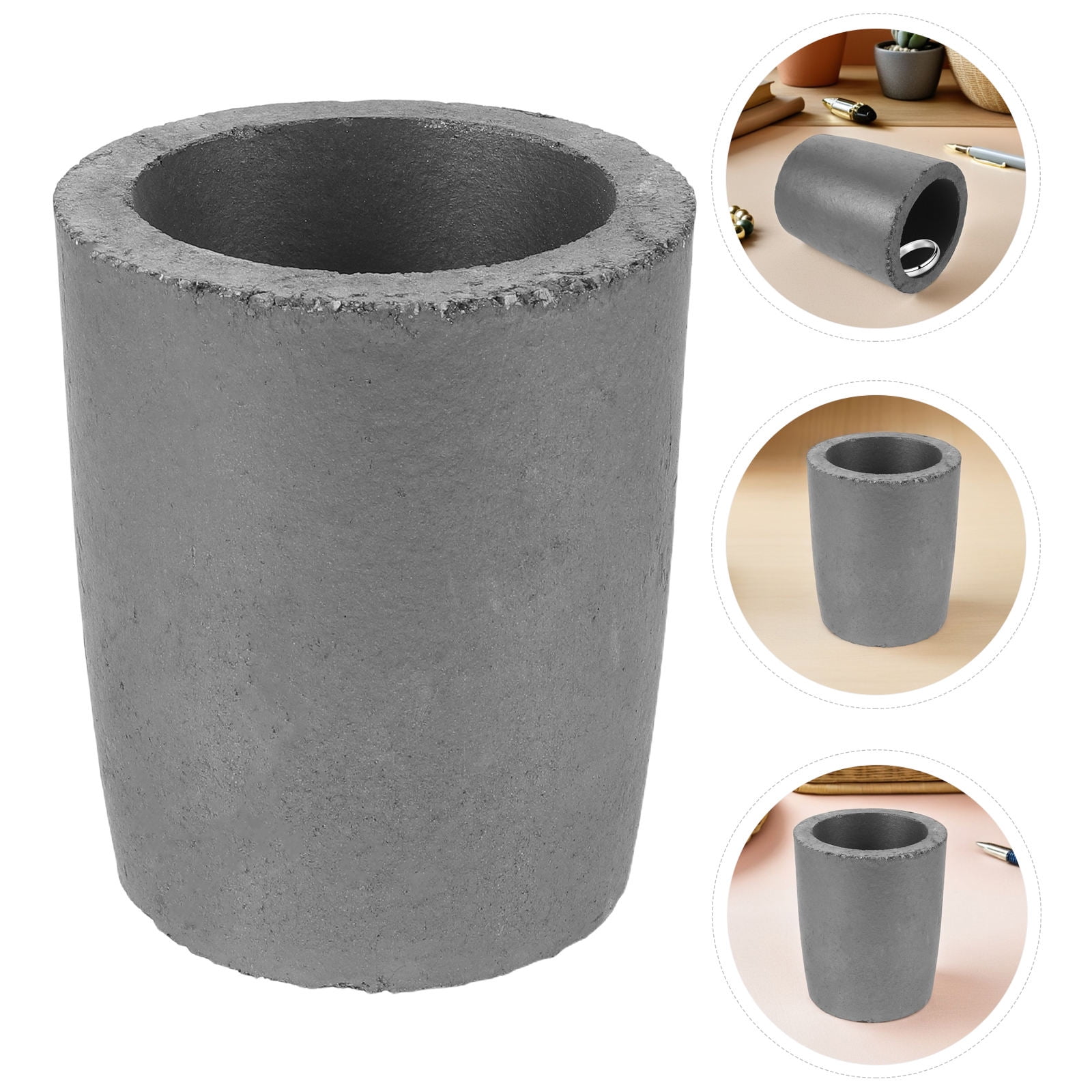 TABLZONE Oxidation Resistant Grey Graphite Crucible for Precise Metal ...