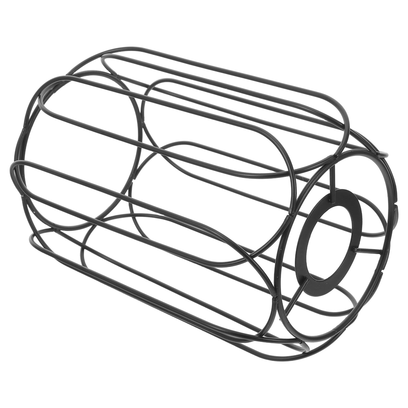 TABLZONE Black Metal Lamp Cage with Electroplated Iron Rustic ...