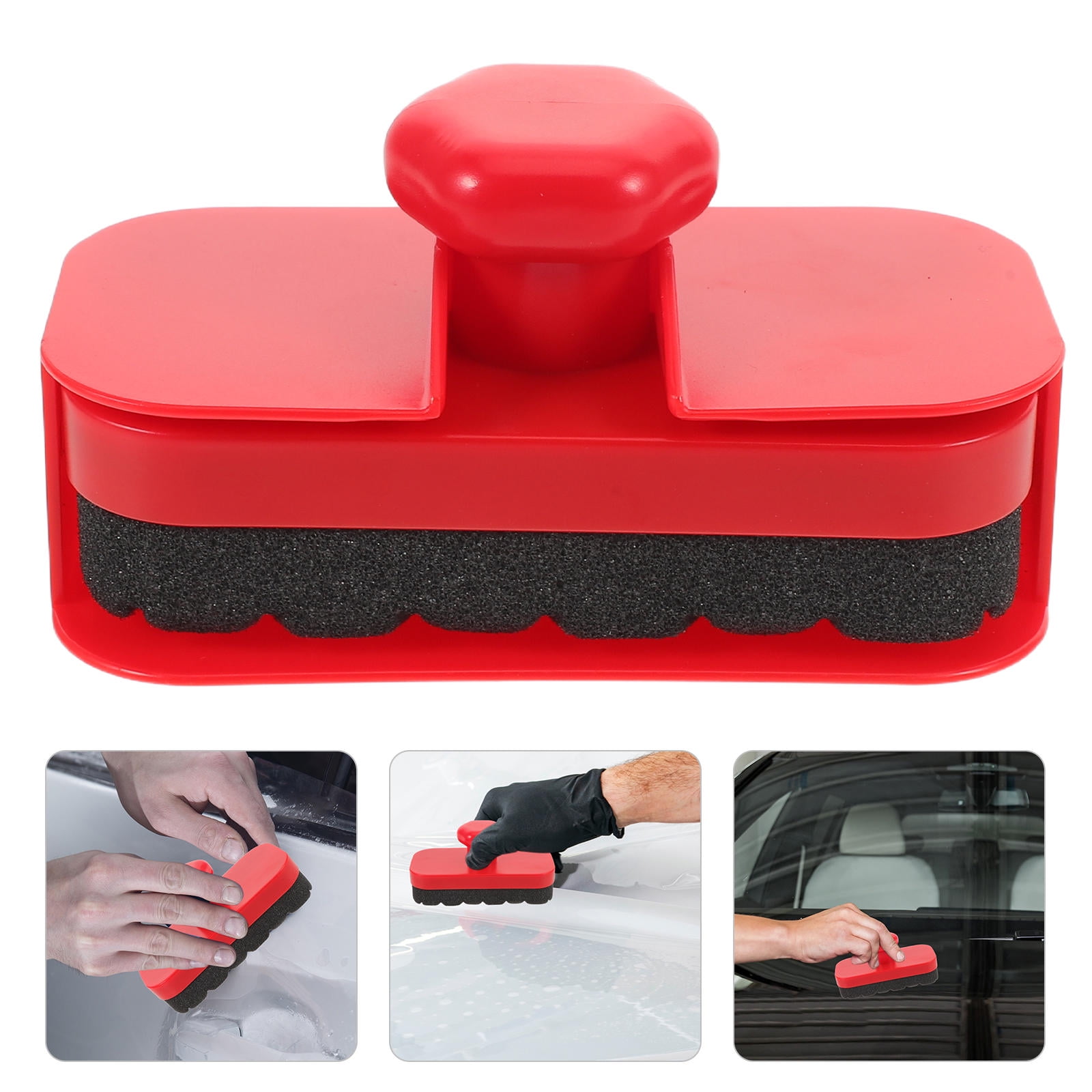 TABLZONE Hydrophilic Red Car Wax Buffing Pads for Easy Cleaning ...
