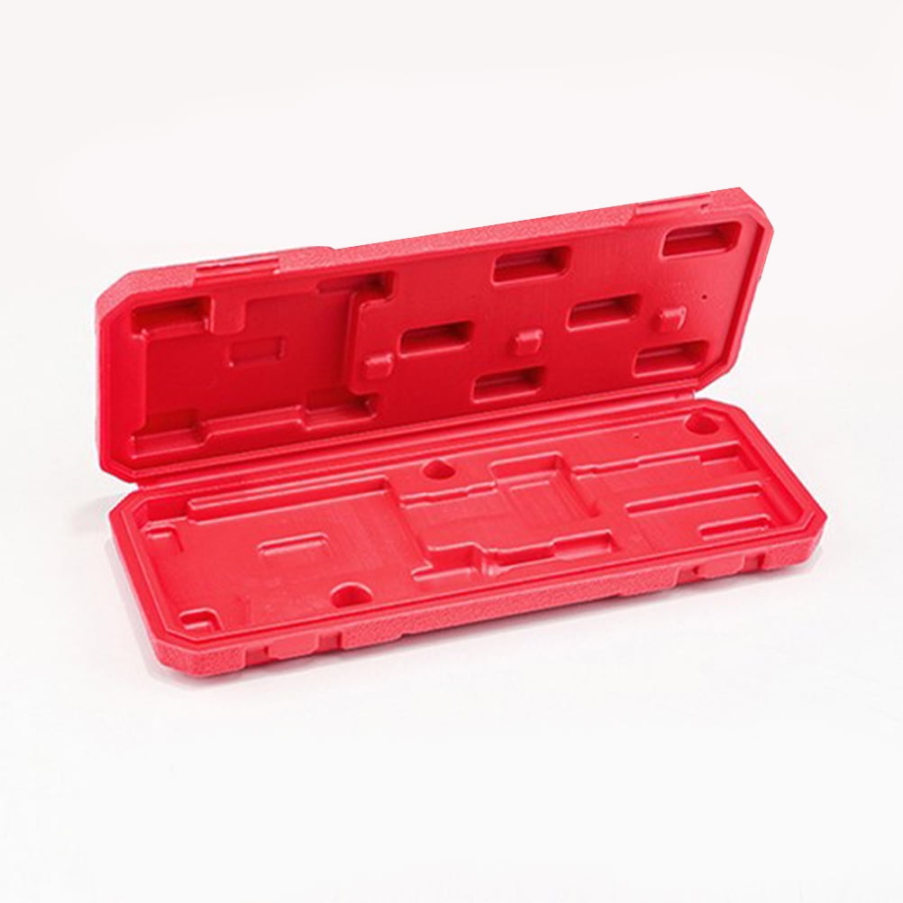 TABLZONE Multi Function Red Plastic Measuring Tool Box for Caliper ...