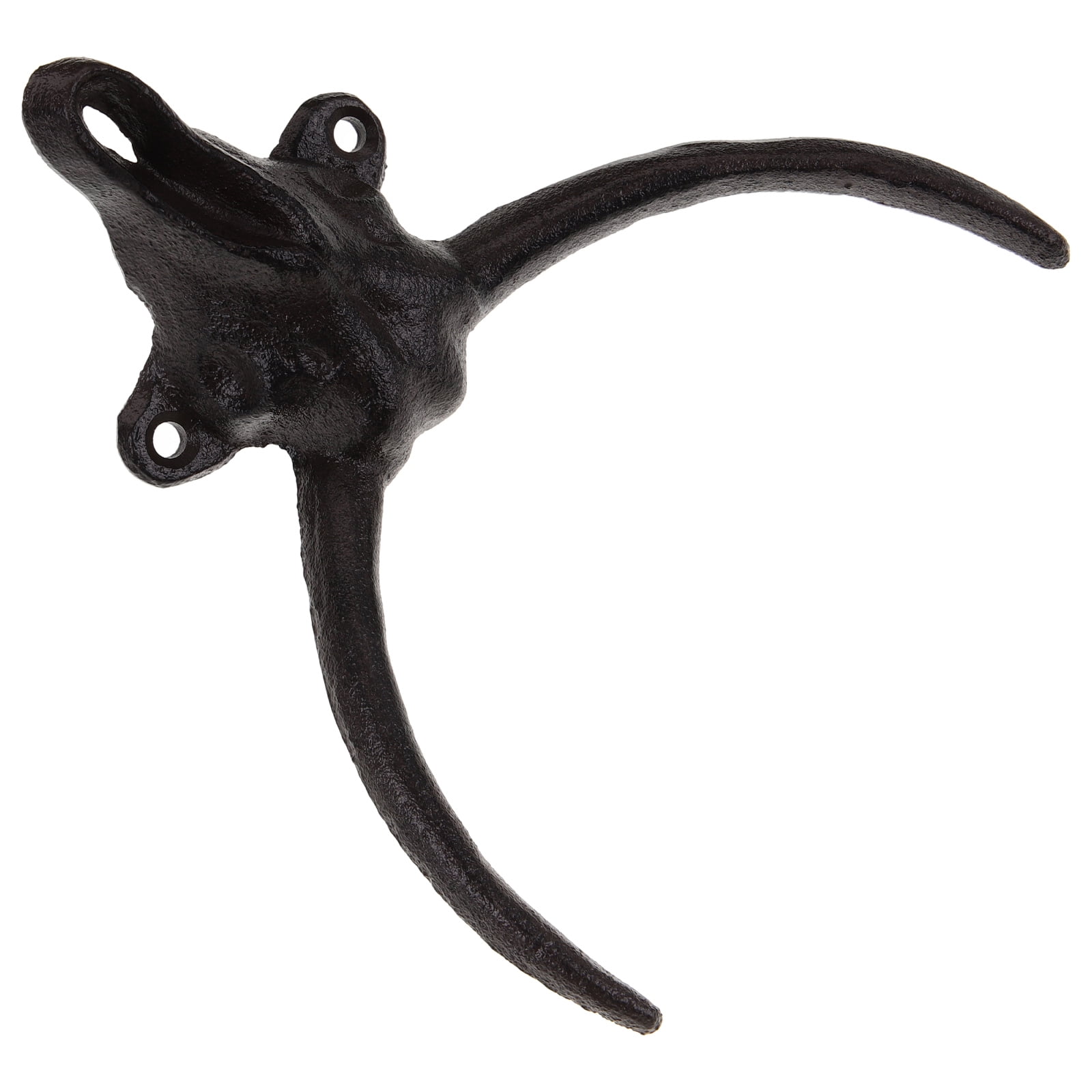 TABLZONE Brown Iron Bull Hook Wall Mount Hanger Decorative Heavy Duty ...