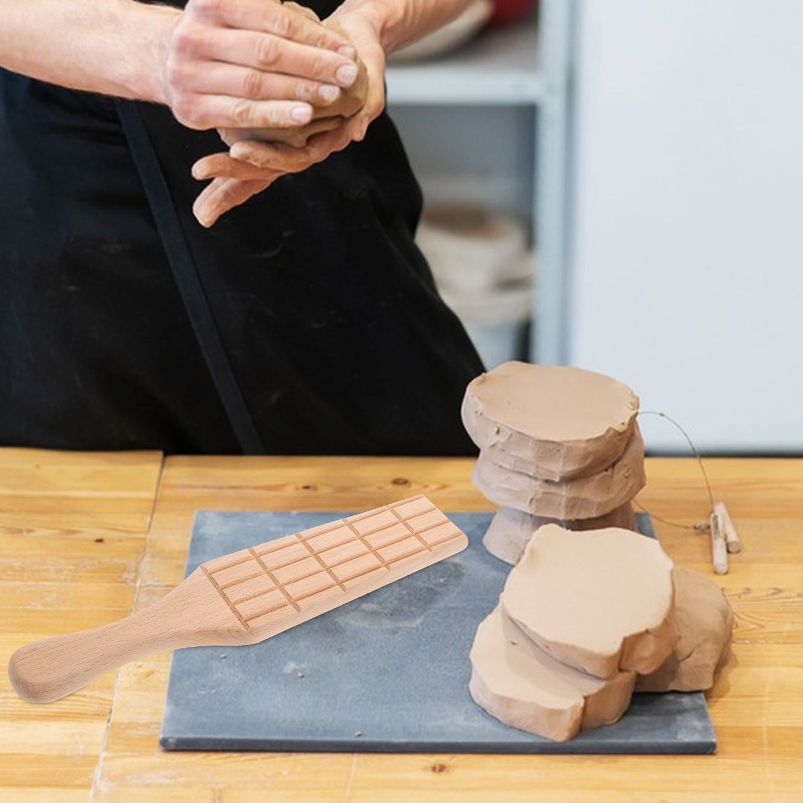 TABLZONE Versatile Khaki Clay Carving Tool for Sculpting and Pottery ...