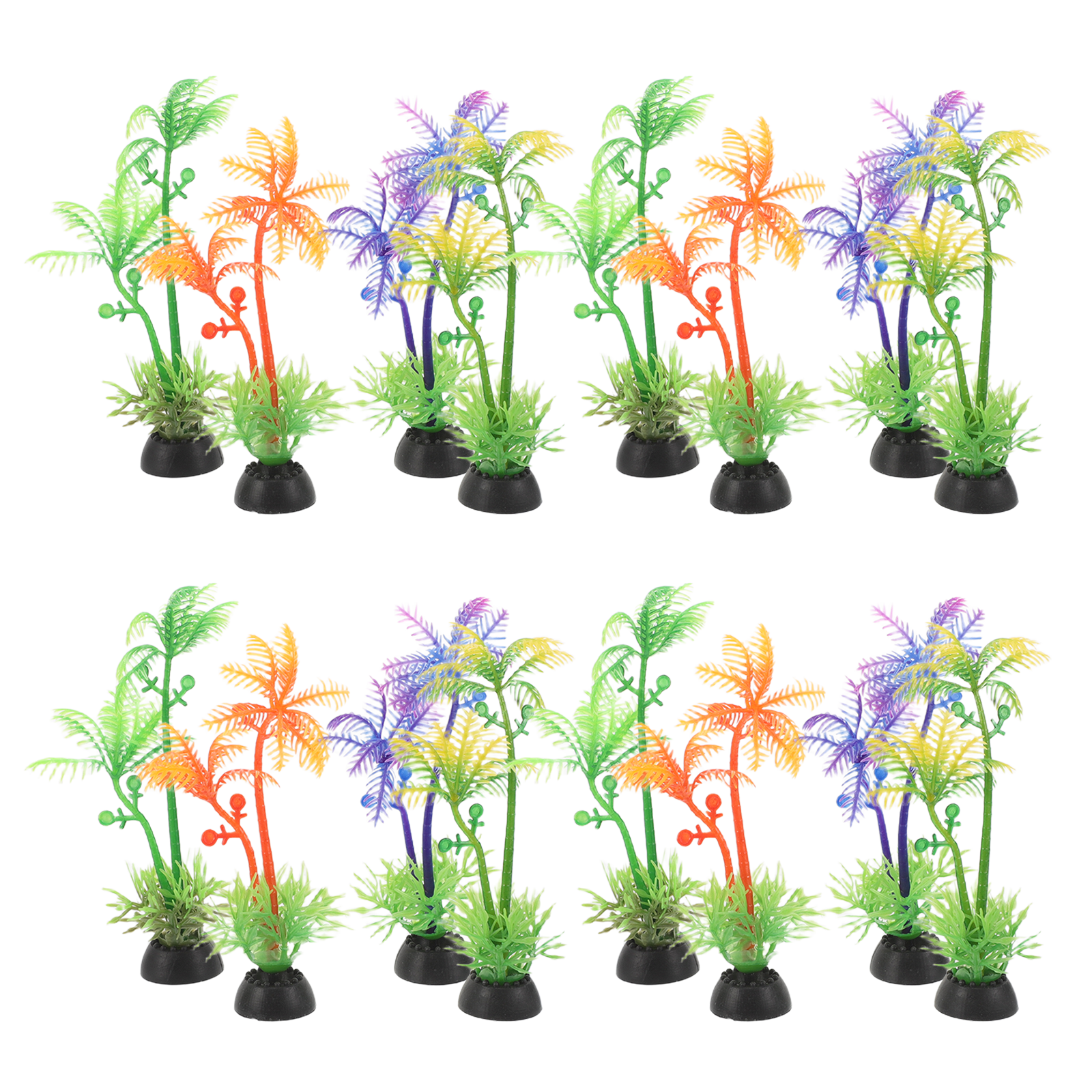 TABLZONE Set of 60 Plastic Aquarium Trees For Aquarium Landscaping ...