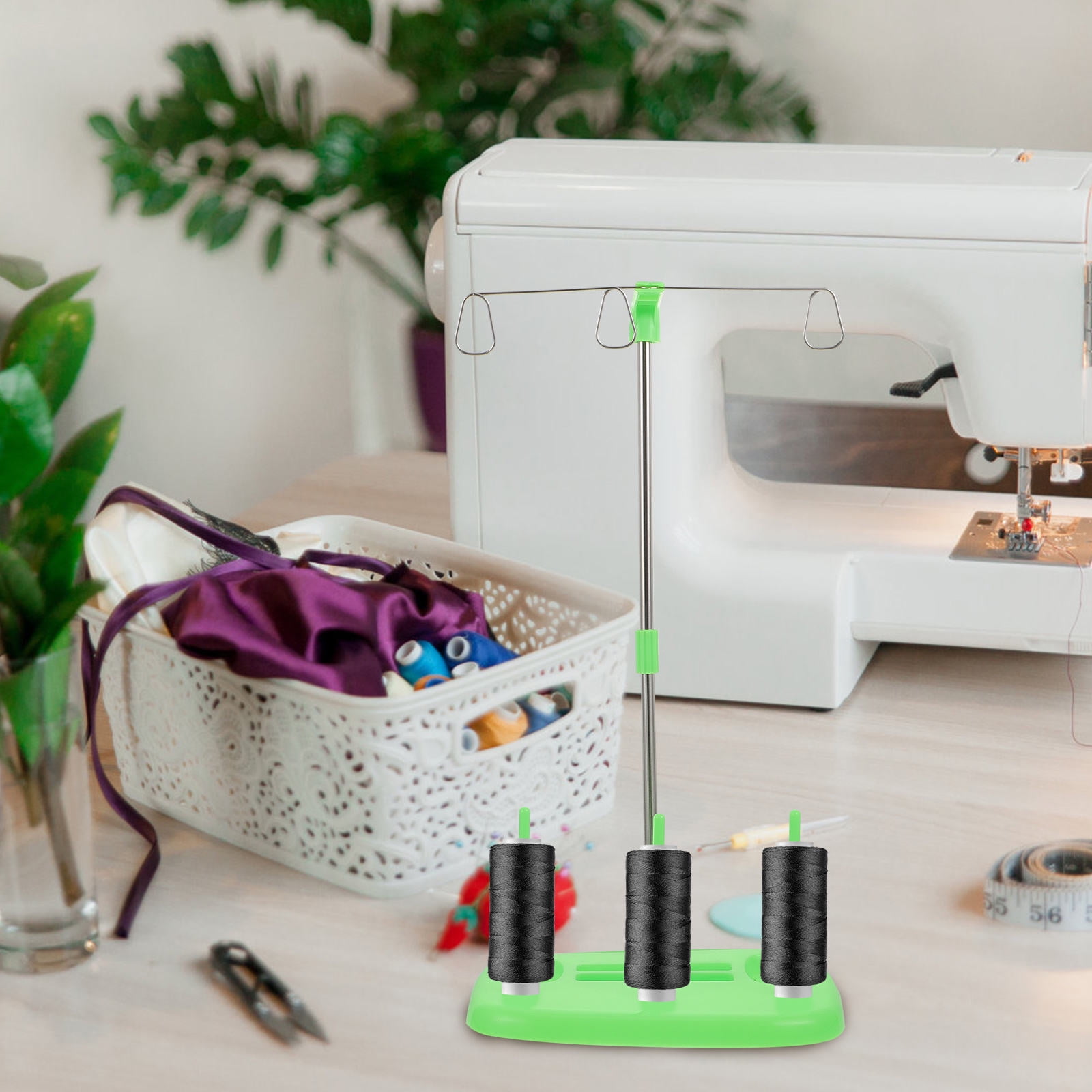 TABLZONE Green Sewing Machine Spool Holder with Stable Base for ...