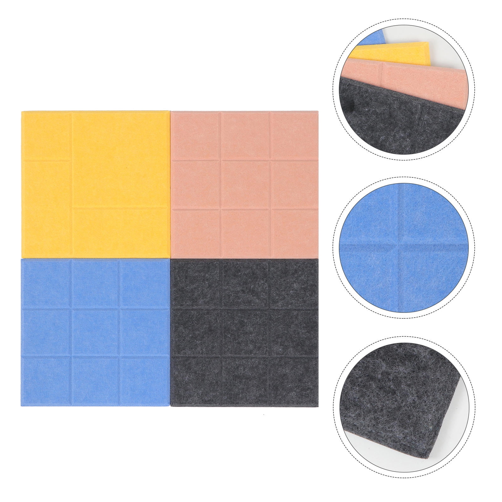 TABLZONE 4Pcs Felt Bulletin Board Multi Functional Memo Notice Board ...
