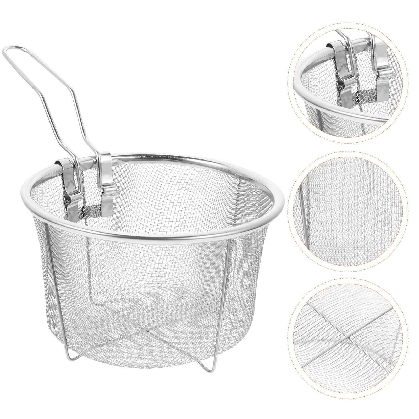 TABLZONE Chip Serving Frying Baskets Fry Basket Stainless Steel Frying ...