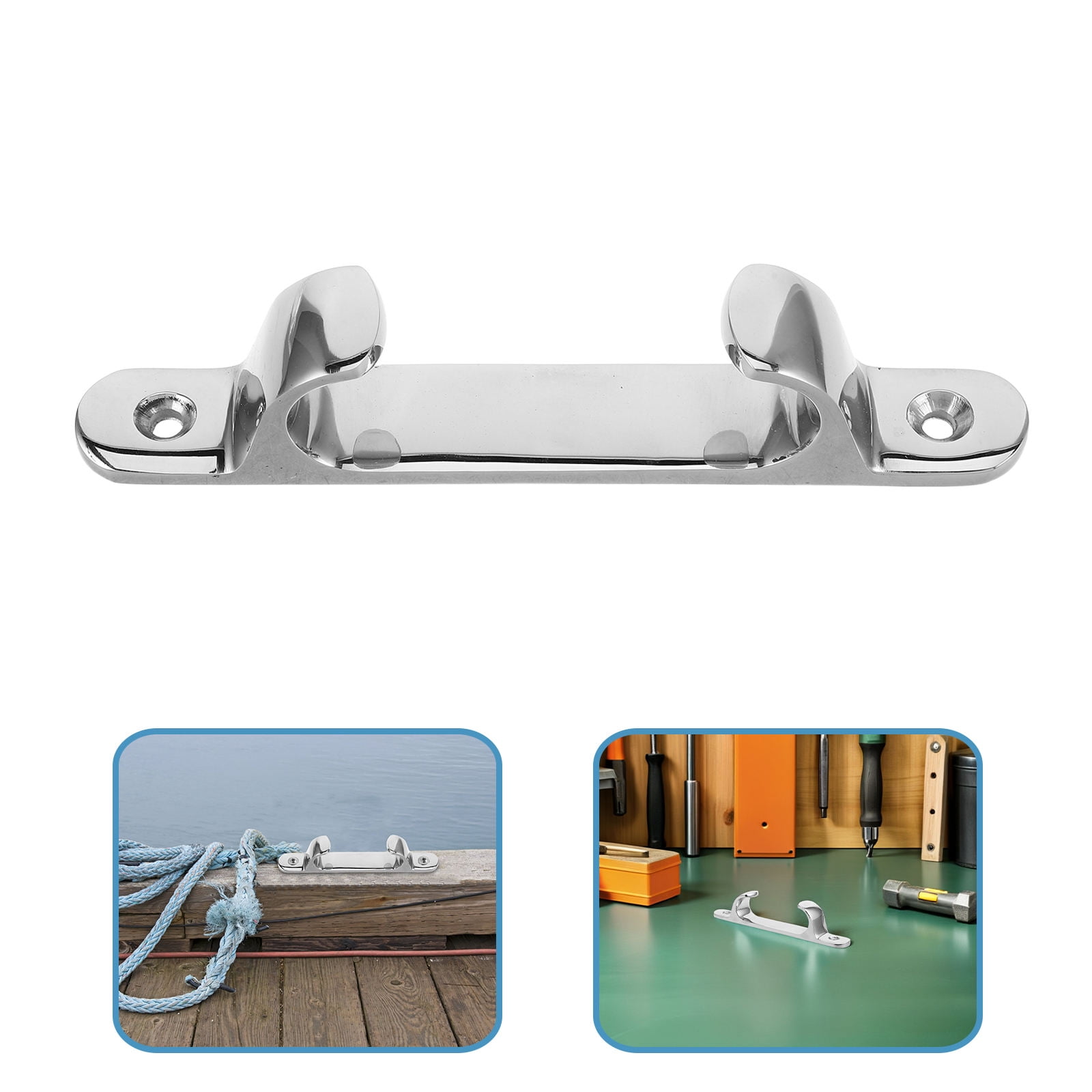 TABLZONE Straight Bow Chock Polished Stainless Boat Hardware for Yacht ...