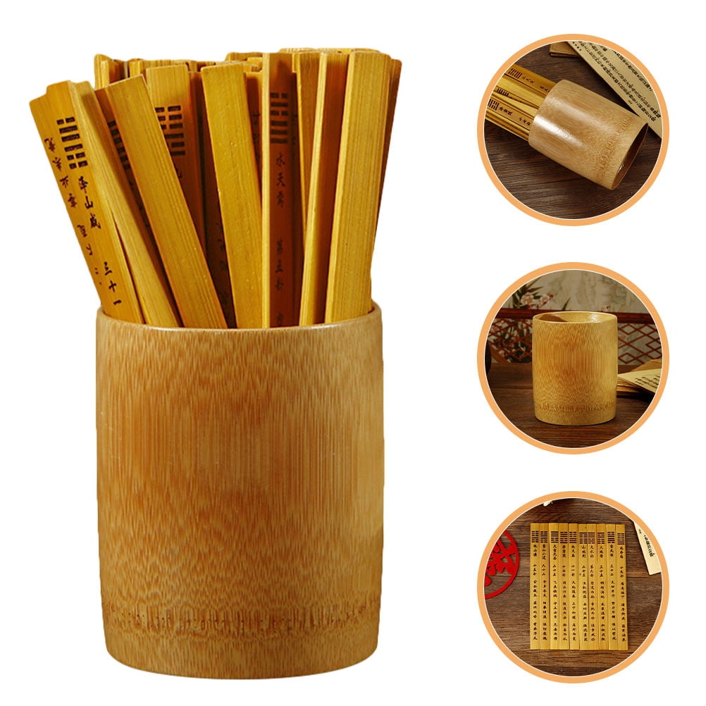 TABLZONE Sticks Chinese Bamboo Stick Bucket Set Educational Tool 1 Set ...