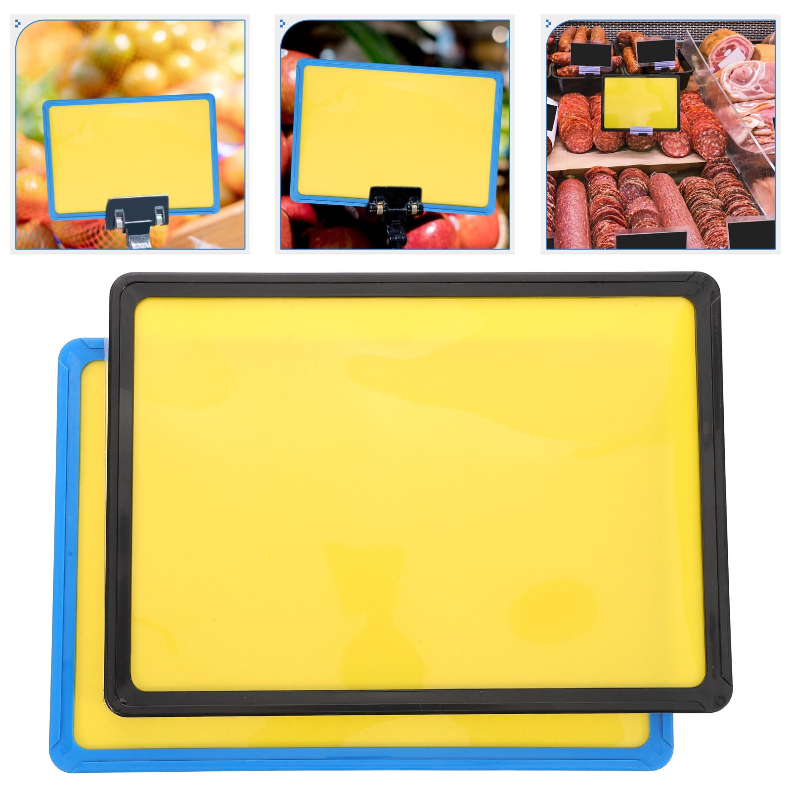 TABLZONE Retail Display Price Board Plastic Labels Assorted Color 2 ...