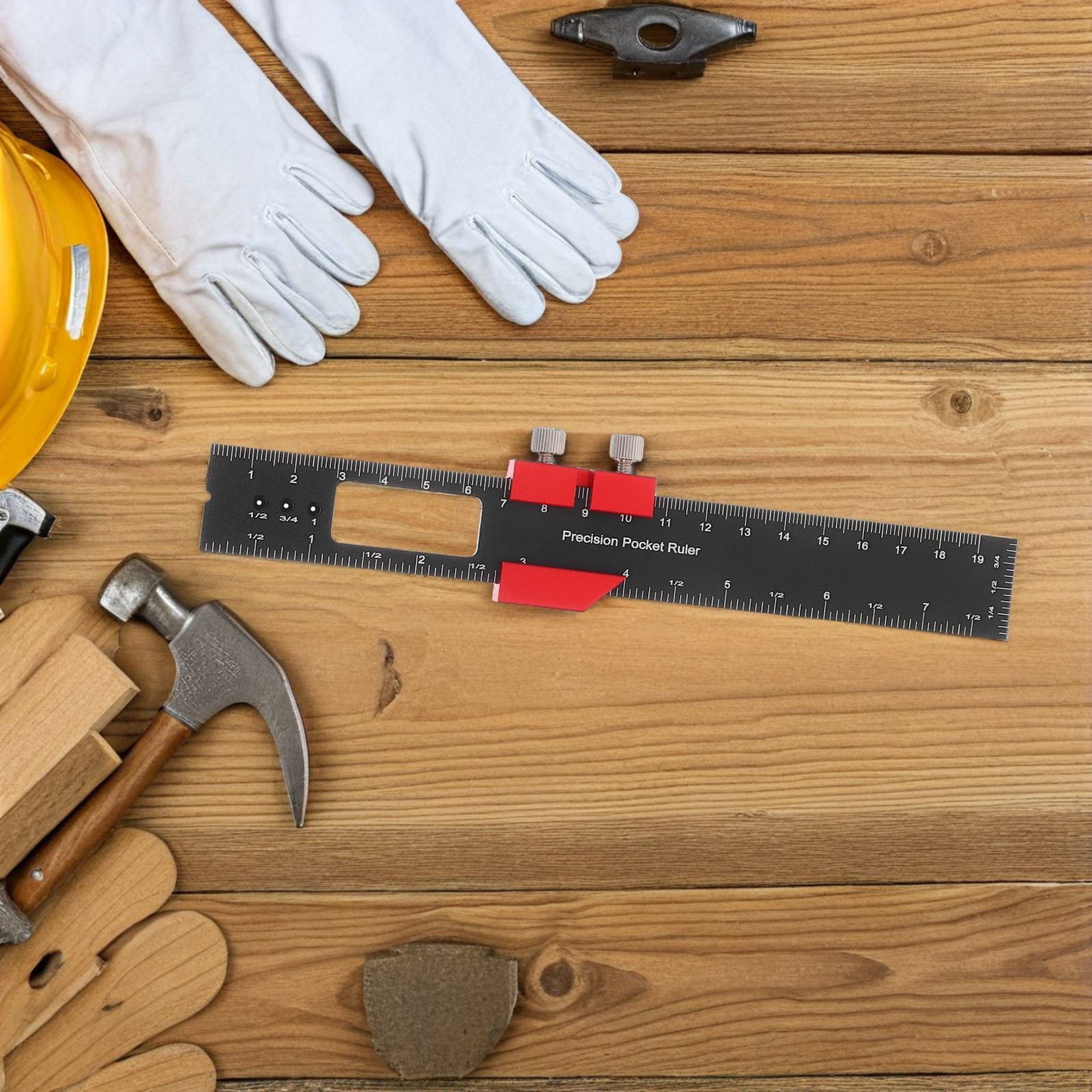 TABLZONE Aluminum Shaped Ruler for Accurate Woodworking Layout and ...