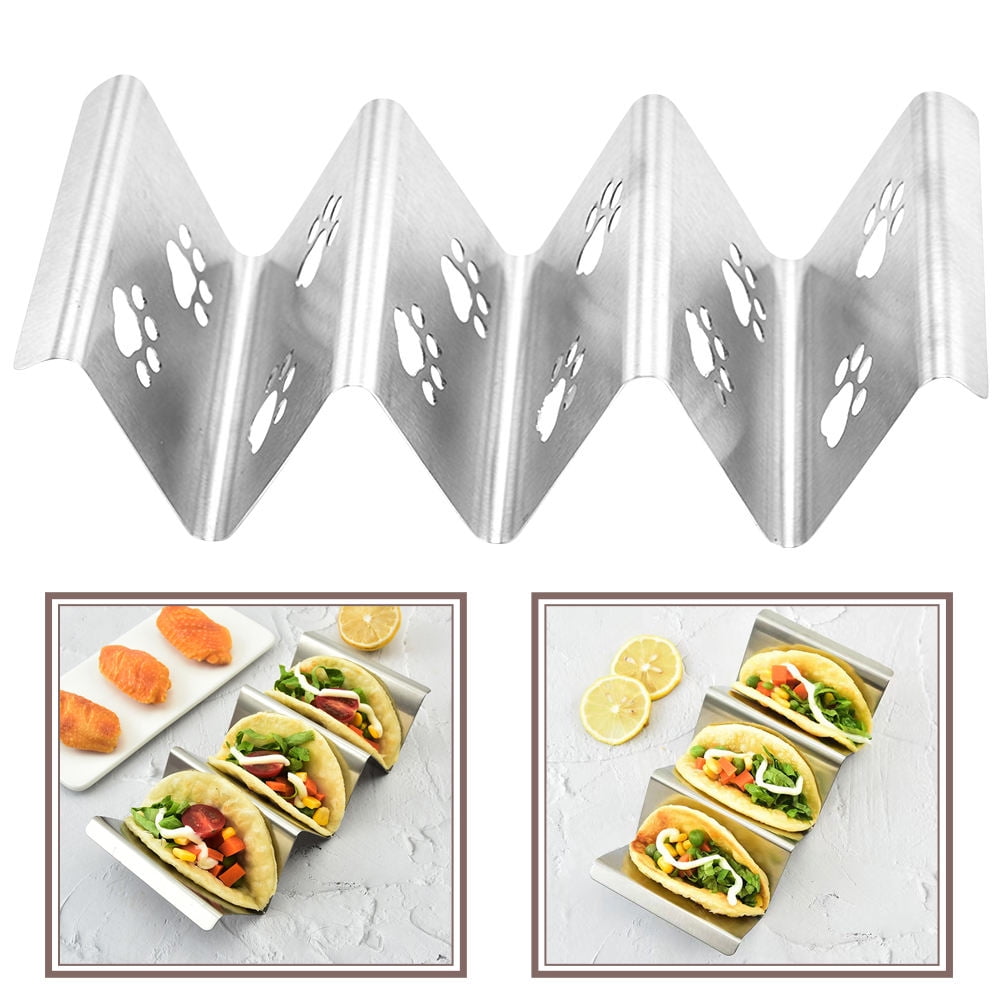 TABLZONE Taco Serving Stand 1 Set Stainless Steel Heat Resistance for ...