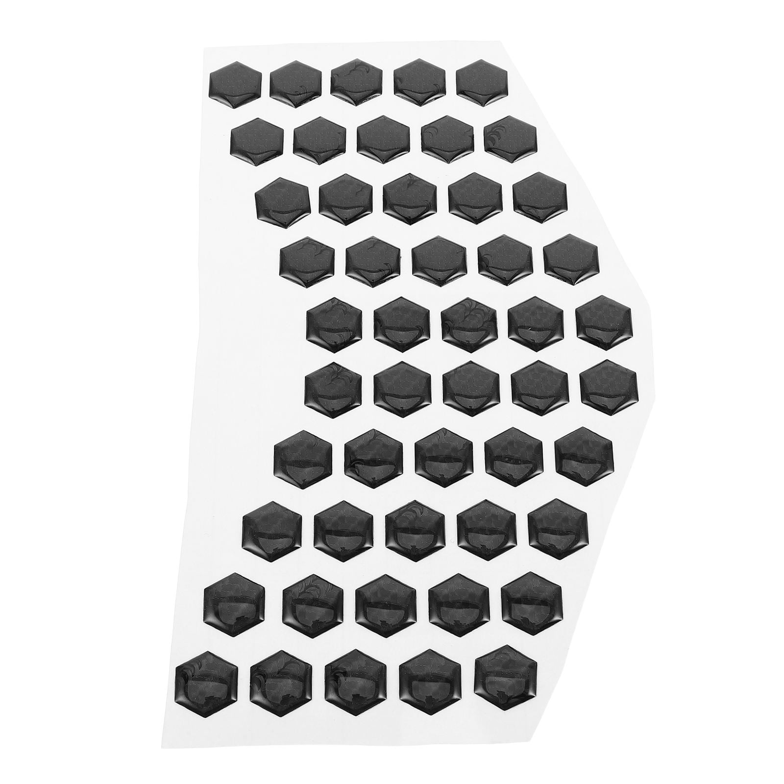 TABLZONE Black Motorcycle Decals 3D Hexagonal Protective Stickers for ...