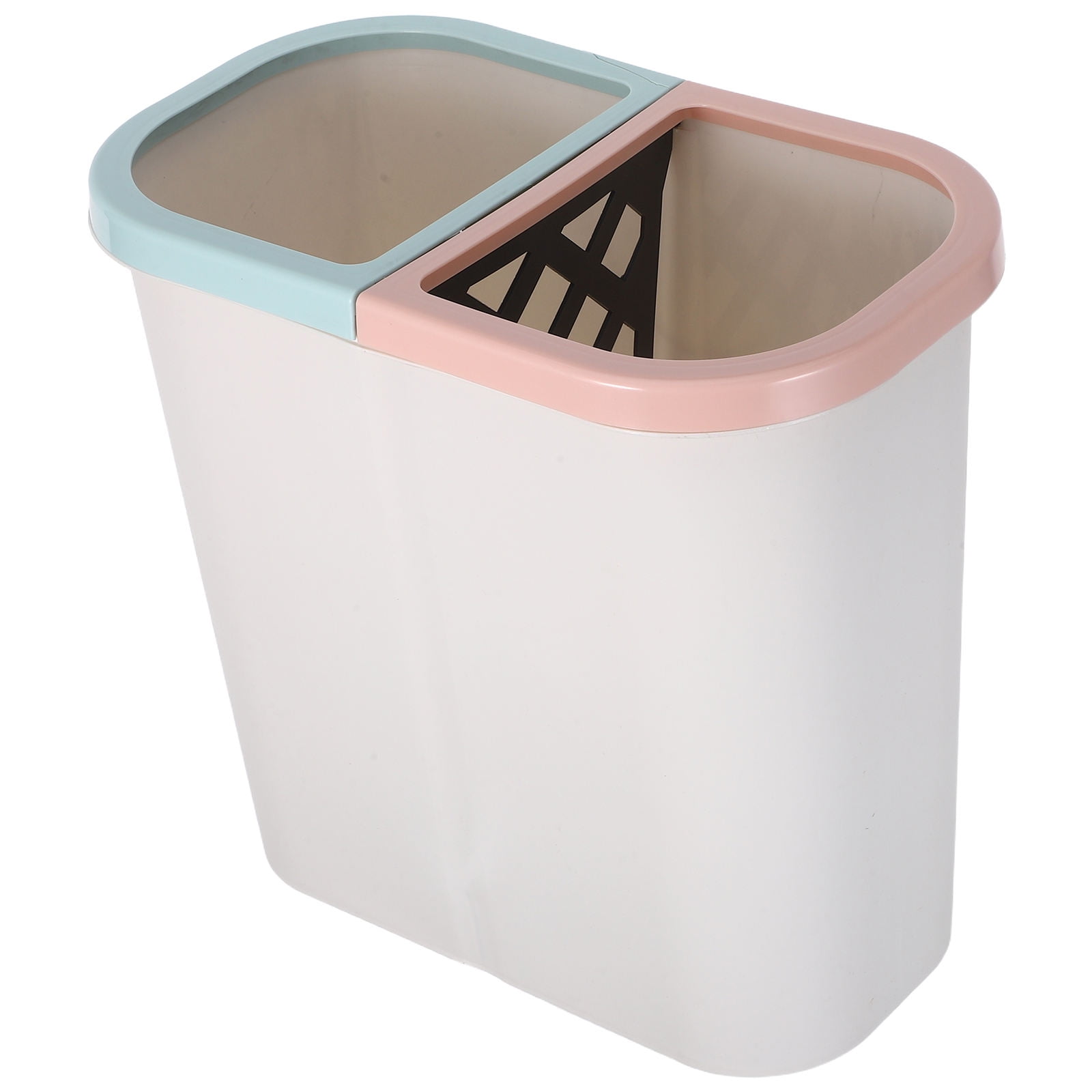 TABLZONE Narrow Plastic Dual Compartment Garbage Bin for Home Efficient ...