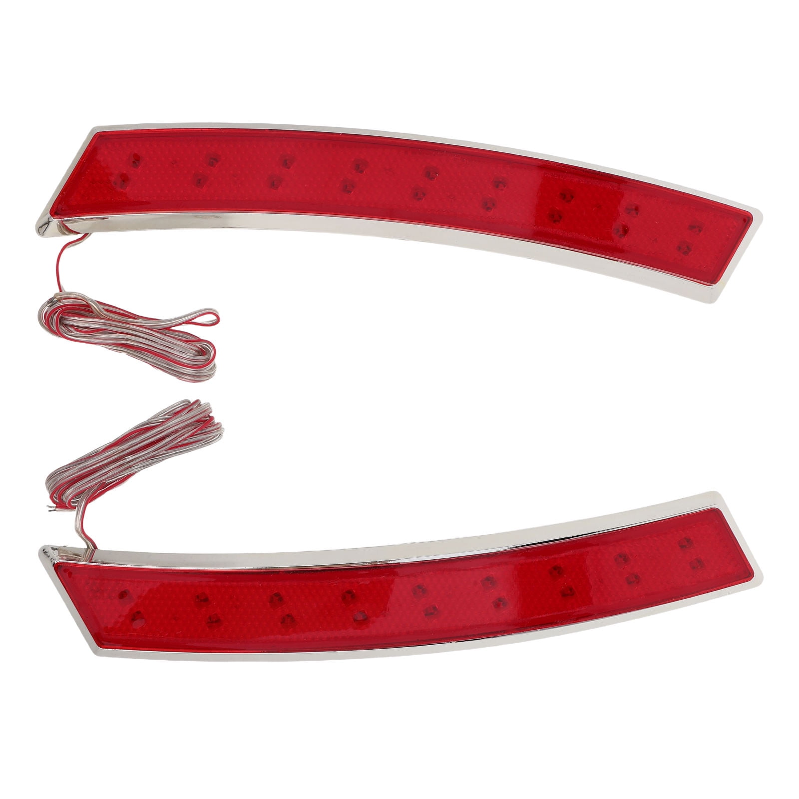 TABLZONE Vehicle Eyebrow Side Lights Car Side Lamp Plastic Red 2-Pcs ...