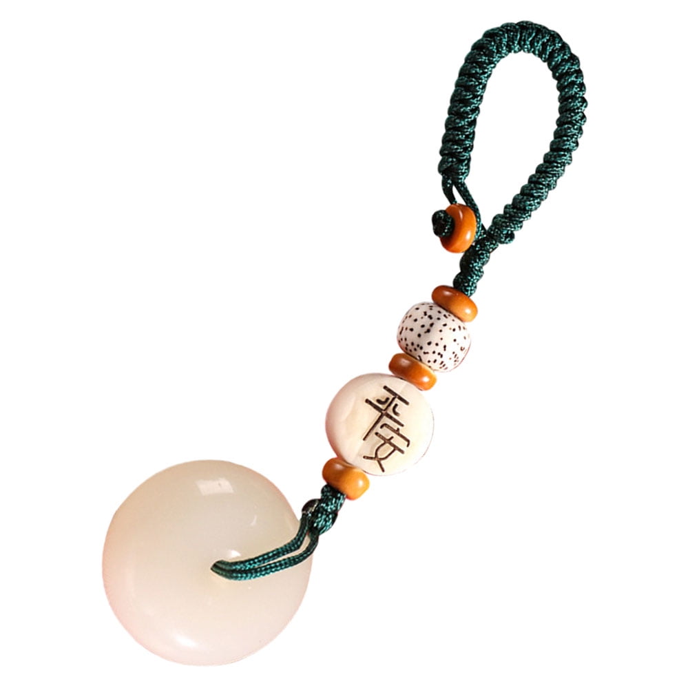 TABLZONE Vintage Glass Car Key Ornament Chinese Style Pendant for ...