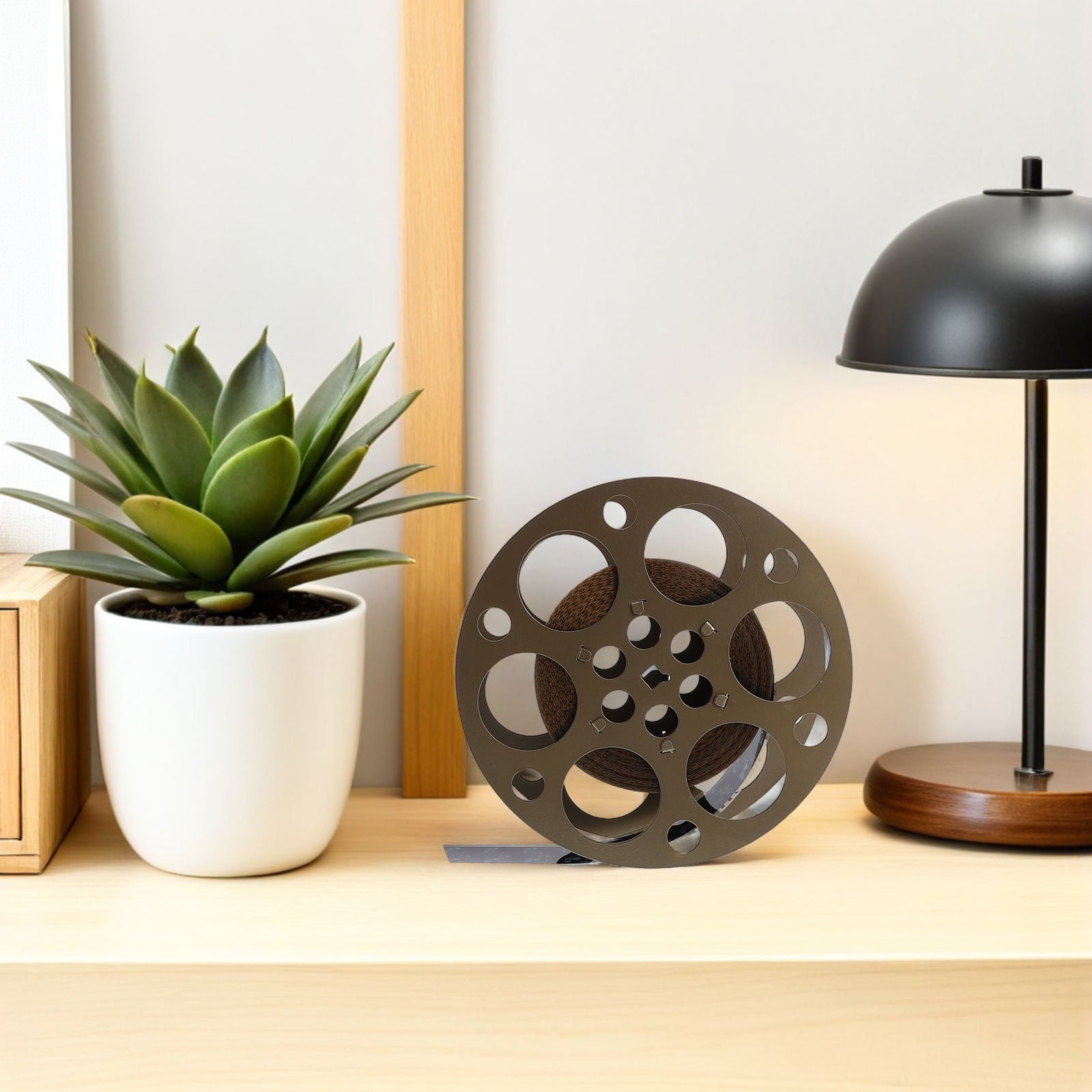 TABLZONE Vintage Golden Cinema Movie Night Props with Iron Filmstrip ...